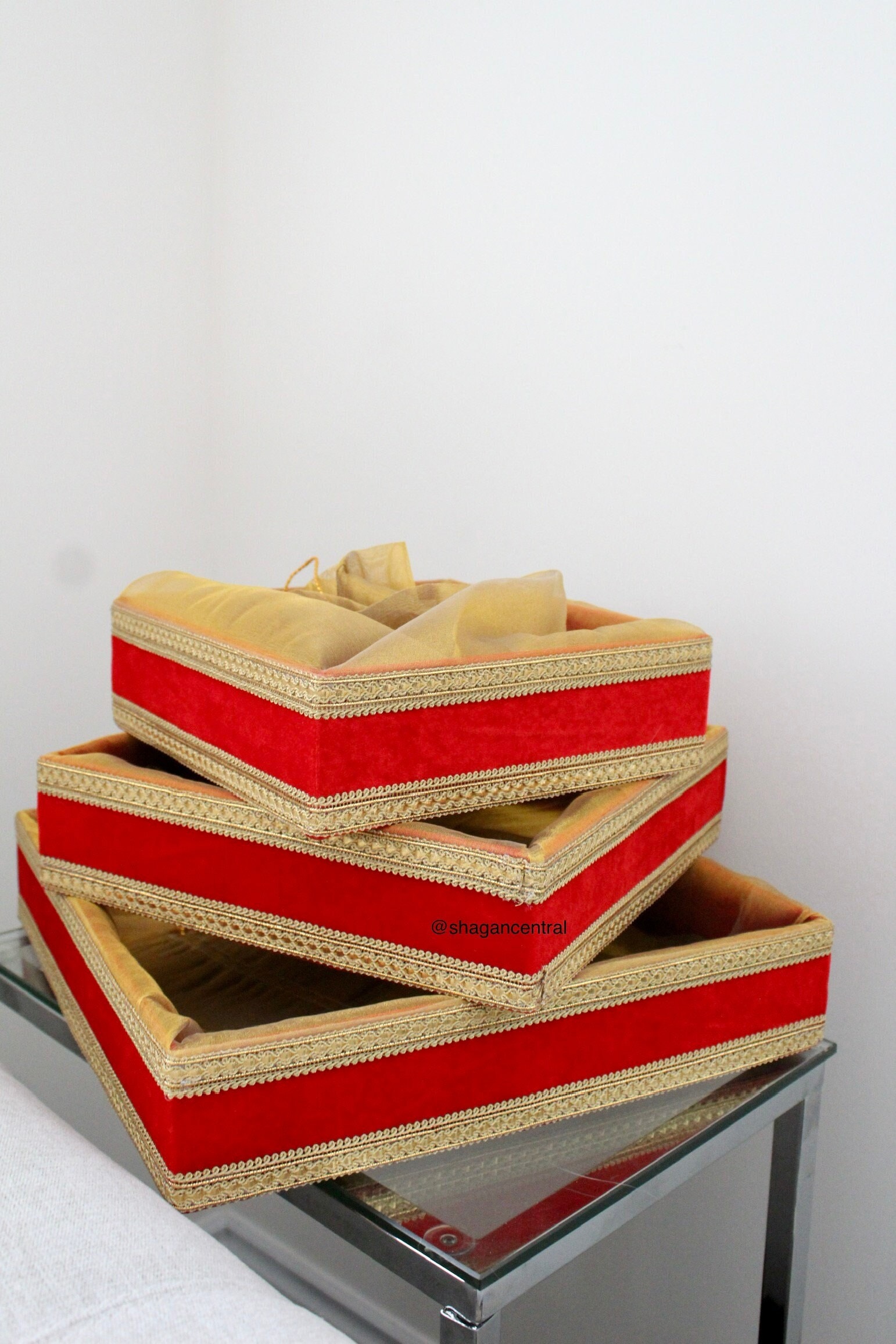 Shagan Trays Set of 3 | Indian Wedding | Punjabi | Accessories | Sahi ...