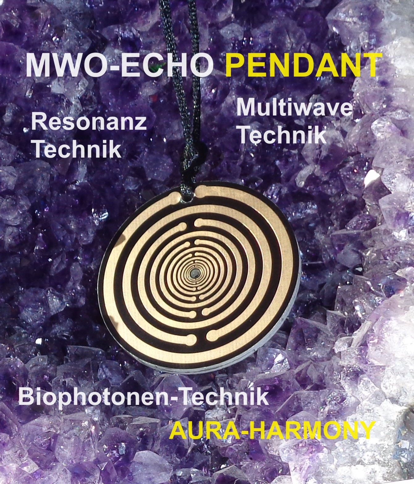 Energy Pendant MWO Disc EMF Protection 5G Chakra Aura Amulet Prana Chi Multiwave Energy ...