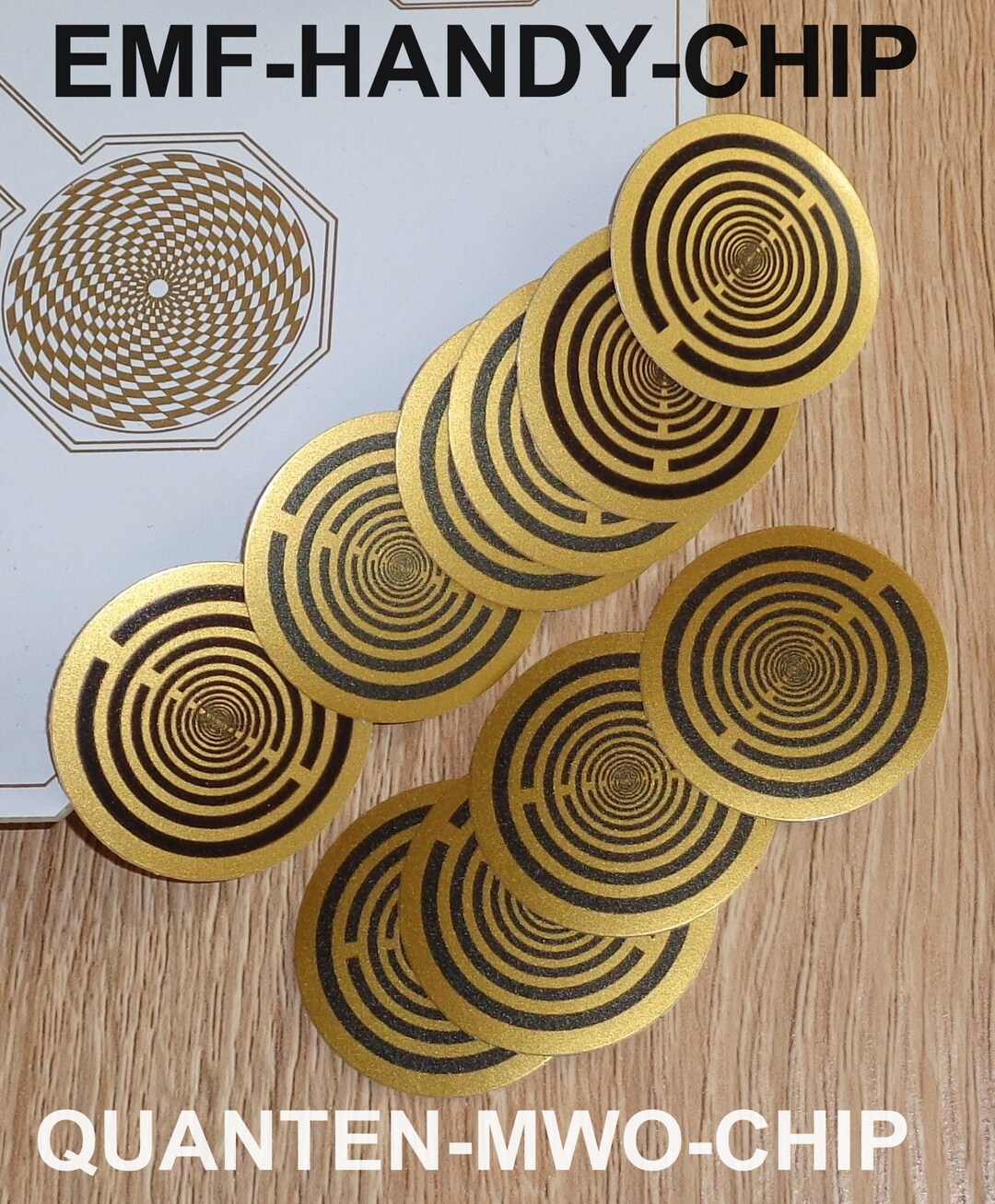 Puces de téléphone portable EMF Puce MWO Puce d'harmonie Aura Champ de ...
