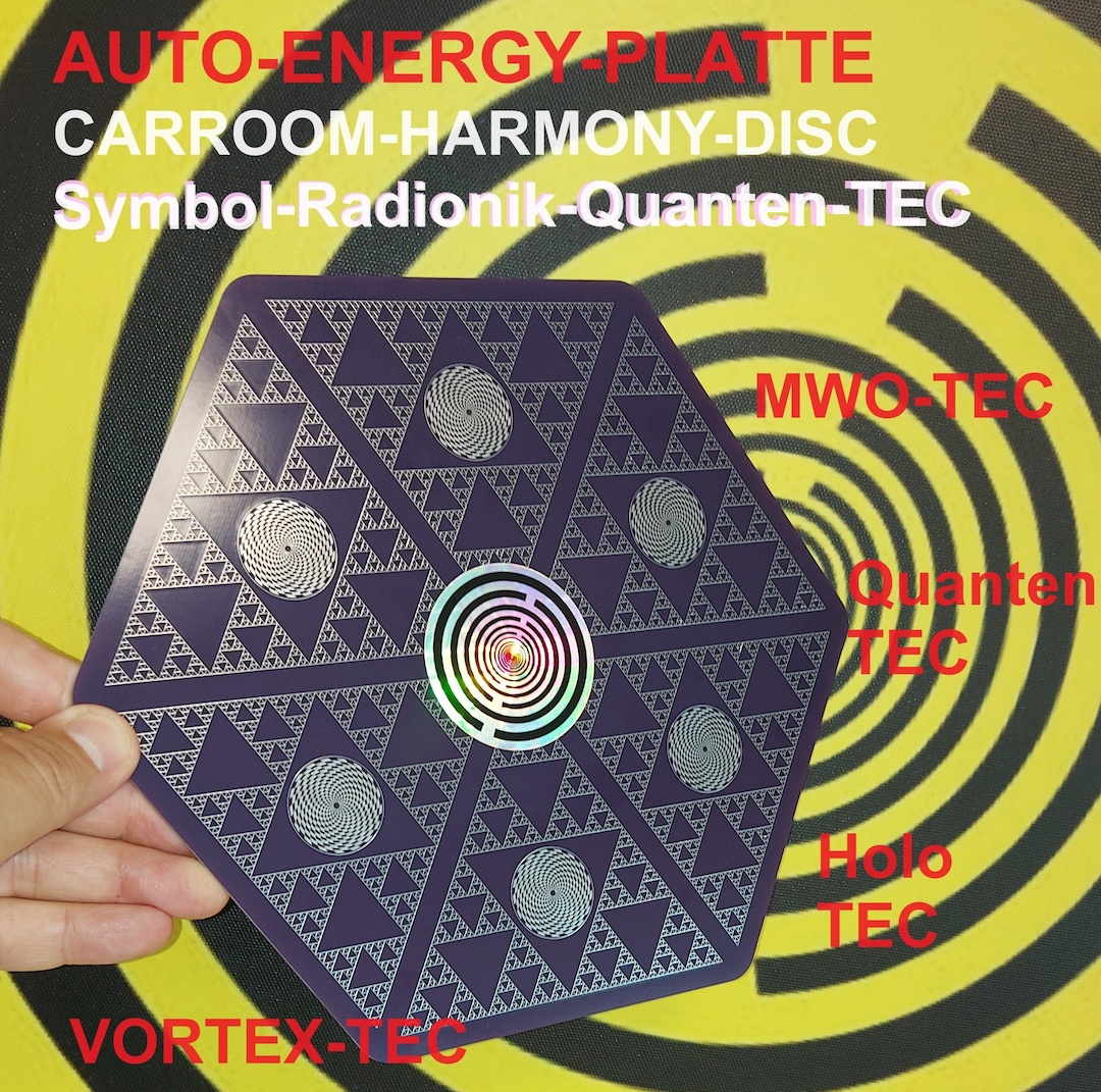 EMF Harmony Energy Quantum-plate Cosmic Holy Geometry Symbol Radionics ...