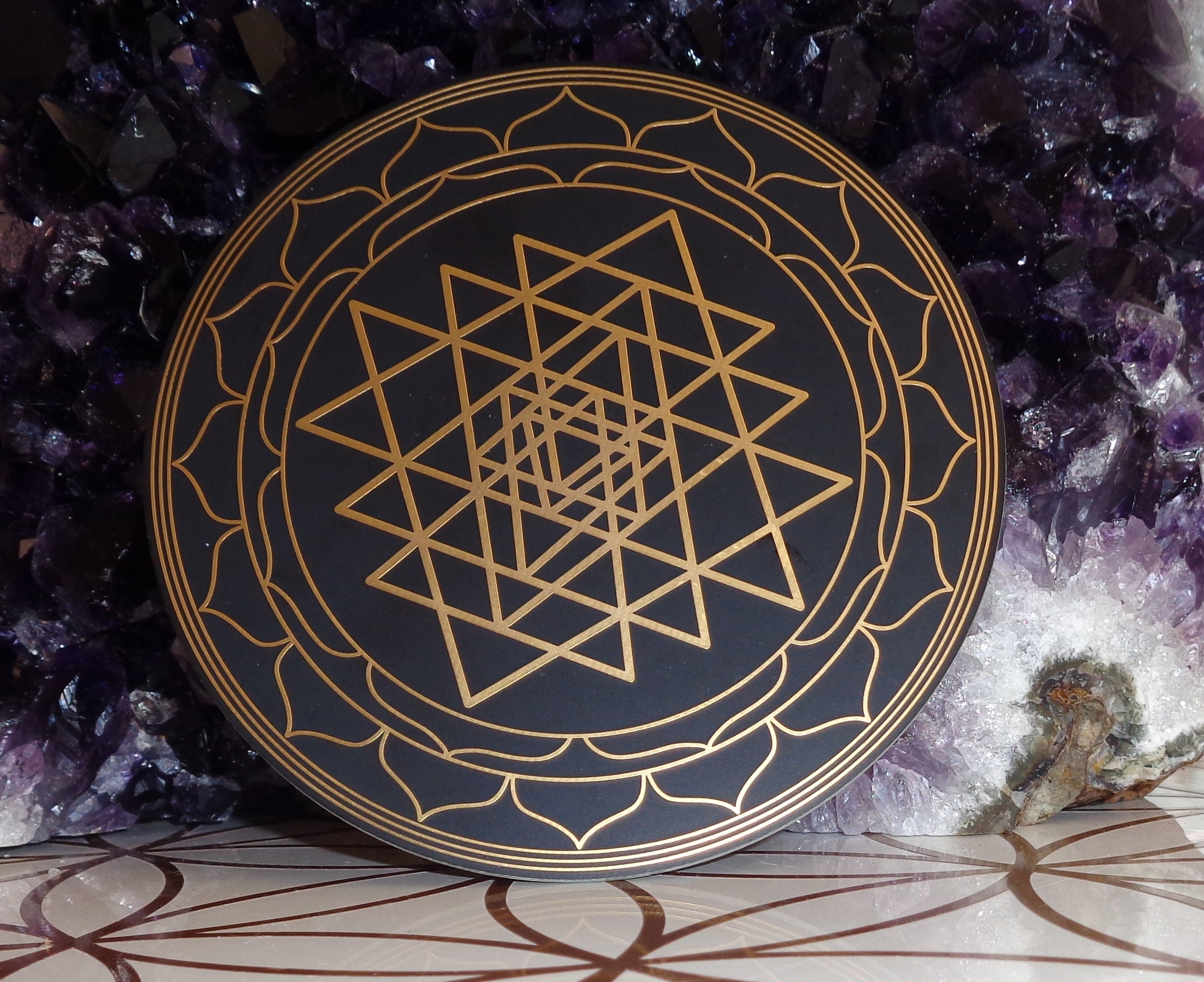 Sri Yantra Disc, Aura Disc, Energy Disc, Bioresonance Plate, Lakshmi ...