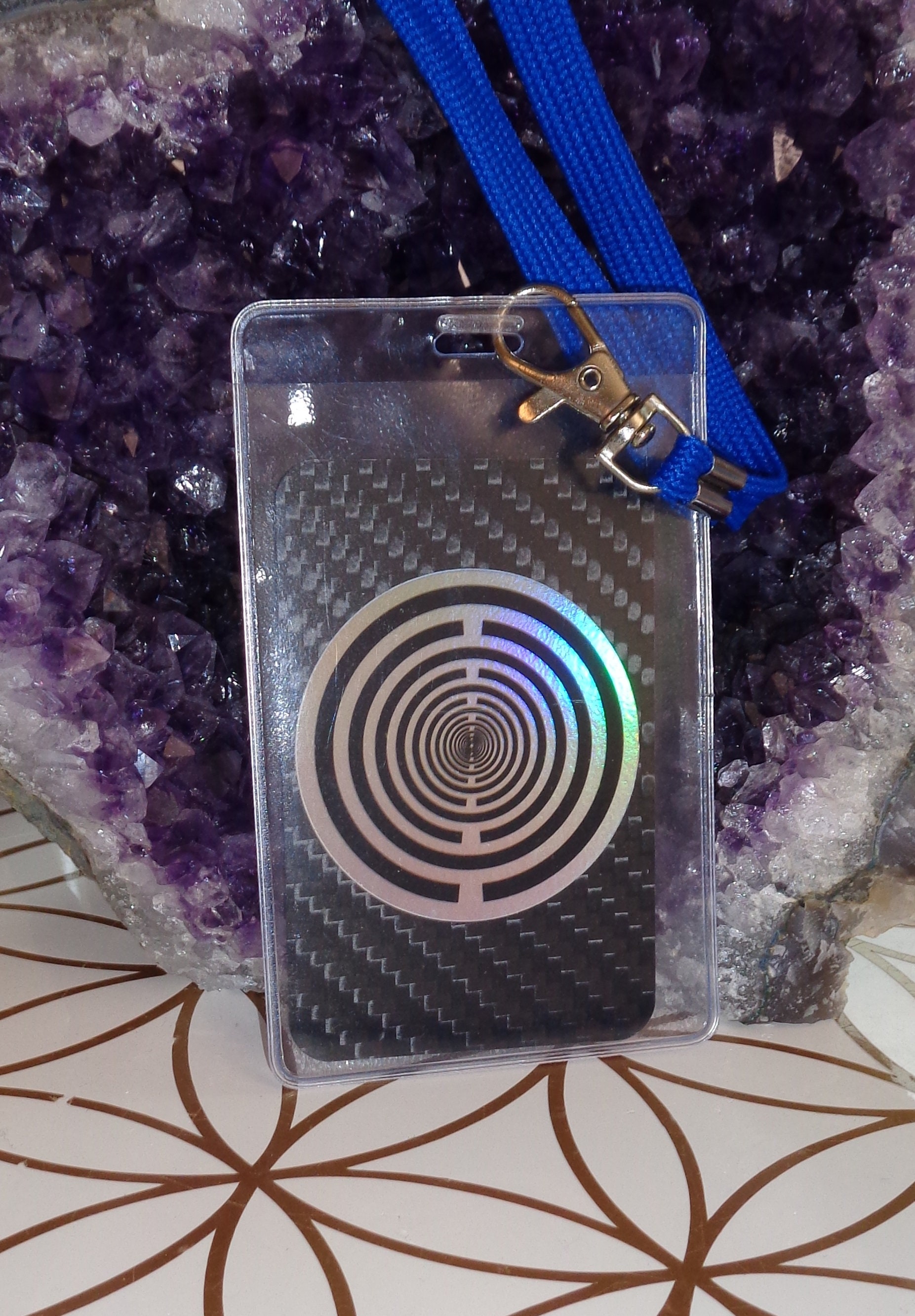 Bioresonance Card Energy Card Carbon, Hologram Chip Harmony Card, Light ...