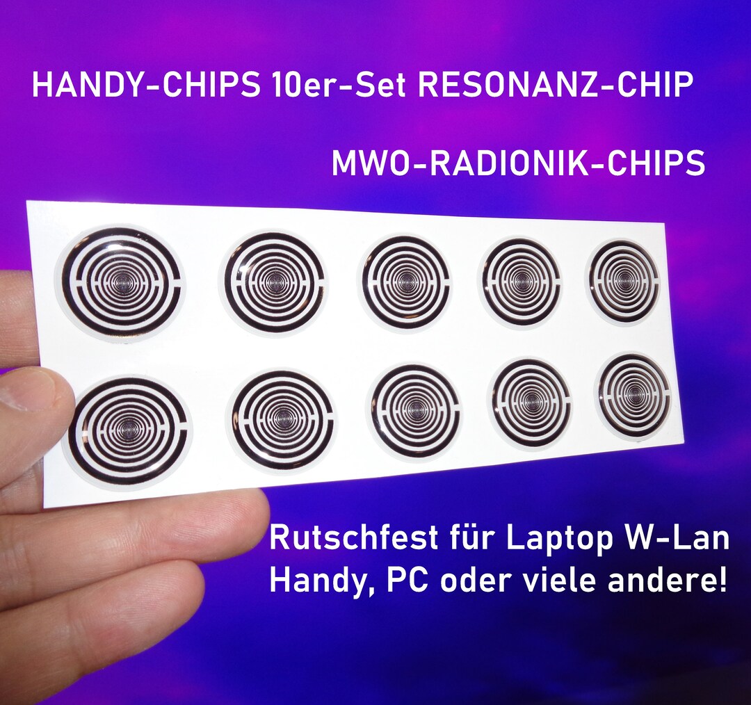 EMF Cell Phone Chips MWO Chip Aura Harmony Chip EMF-5G Protective Field ...