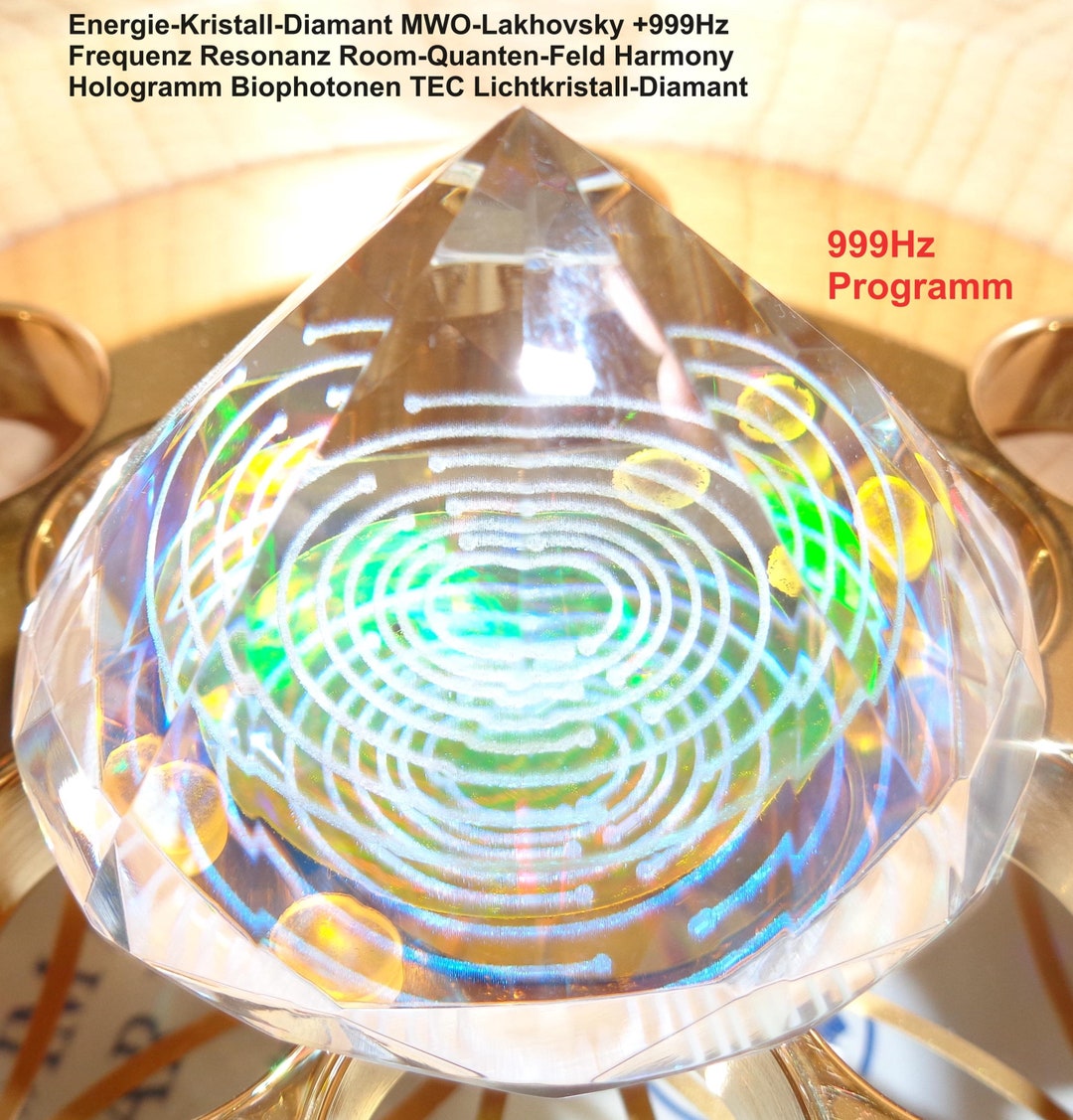 Energy Crystal Diamond Mwo-lakhovsky +999hz Frequency Resonance Room ...