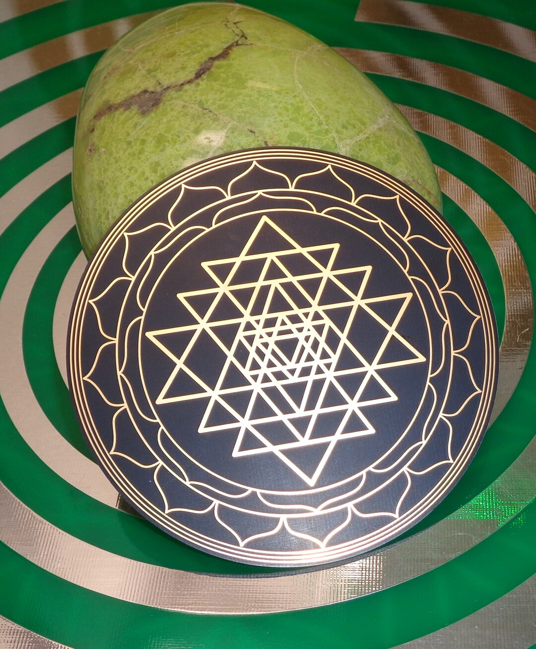 Sri Yantra Disc Aura Disc Energy Disc Bioresonance Plate Lakshmi Disc ...