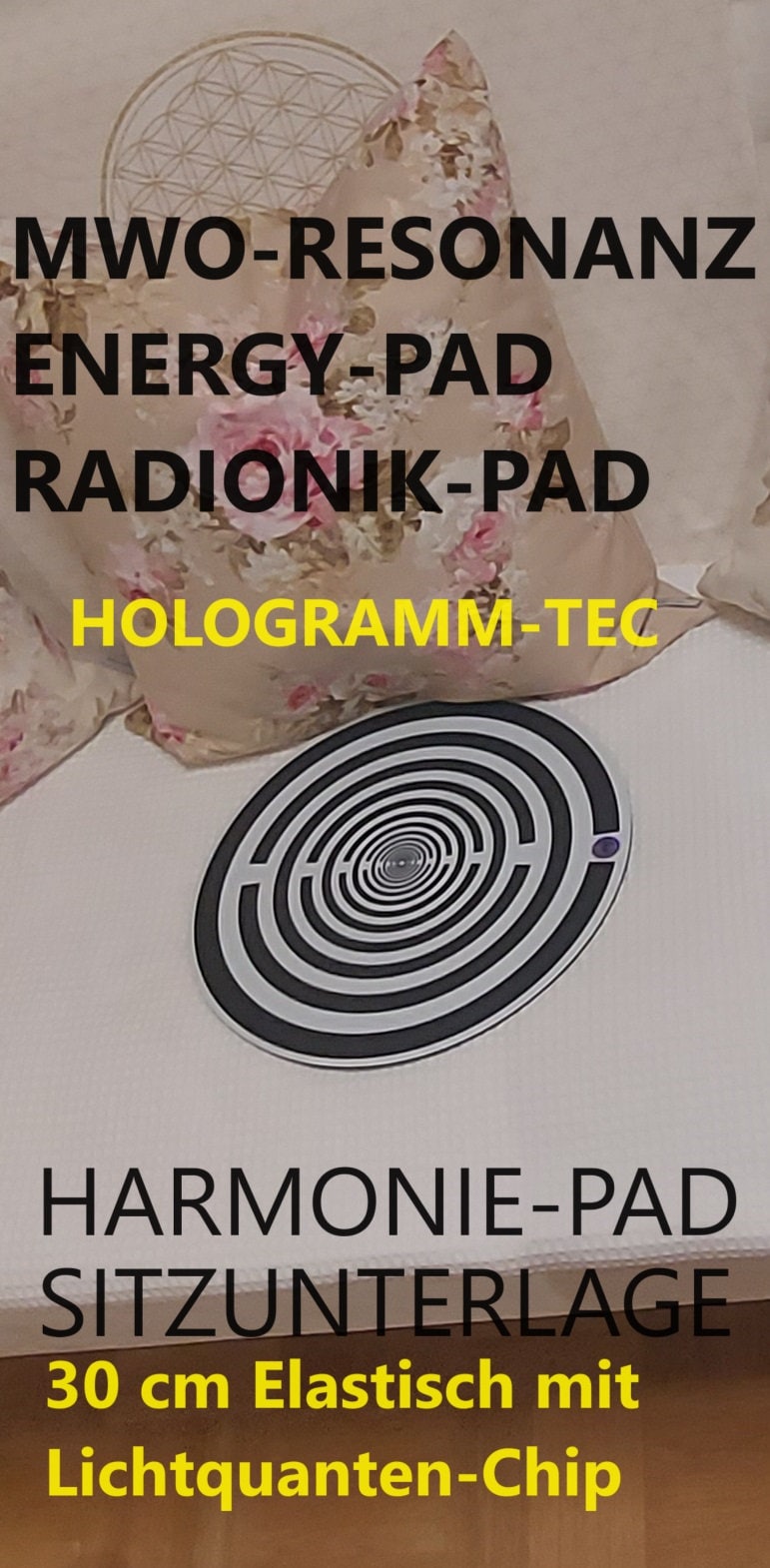 Energy Pad Bioresonance MWO Symbols Lakhovsky Harmony Pad Biophoton ...