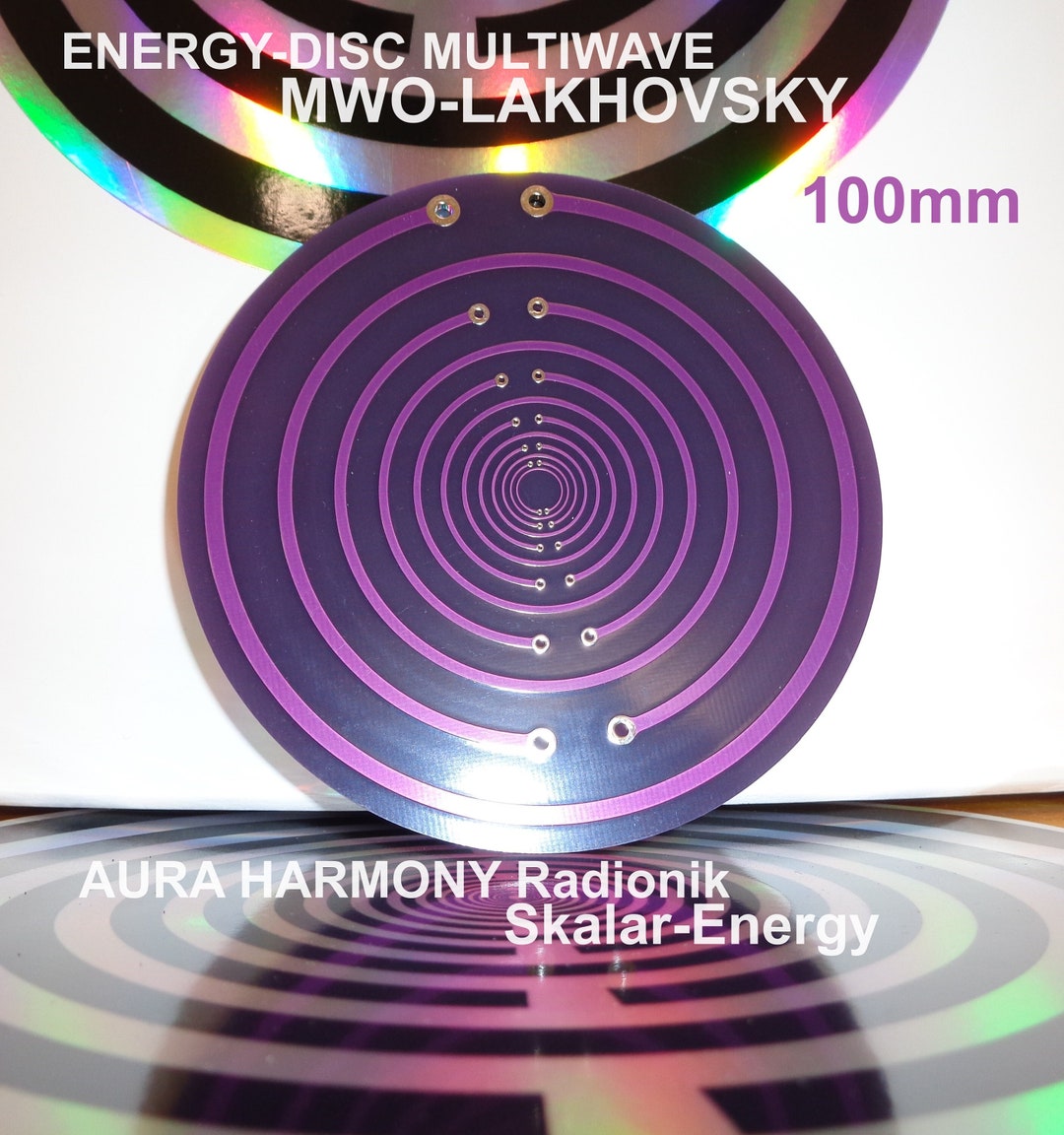 Multiwave-disc EMF Schutz 5G Skalar Radionik Platt Bioresonanz Aura-harmony Quanten Energy Chi ...
