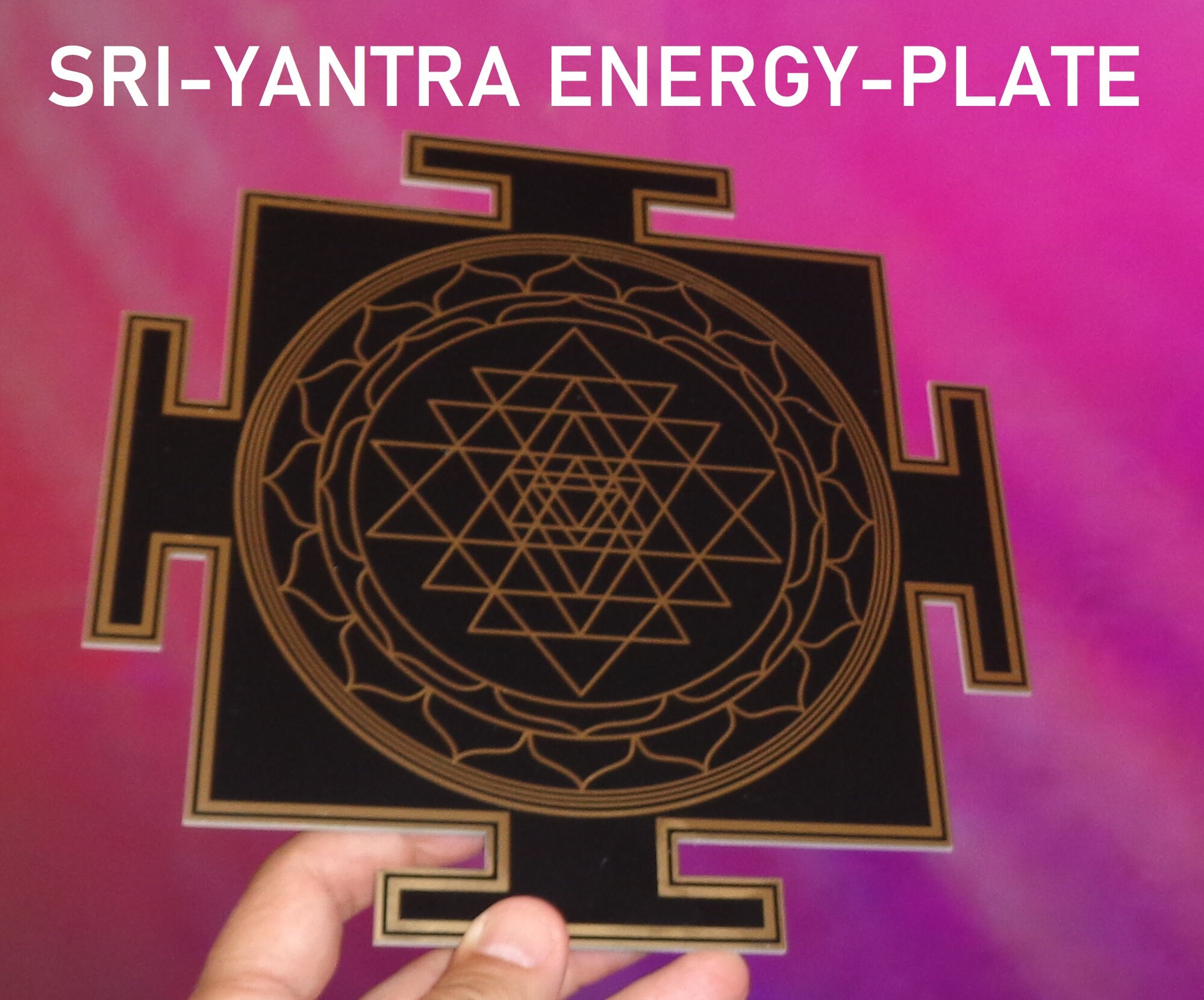 Sri Yantra Disc Aura Disc Energy Plate Bioresonance Plate - Etsy