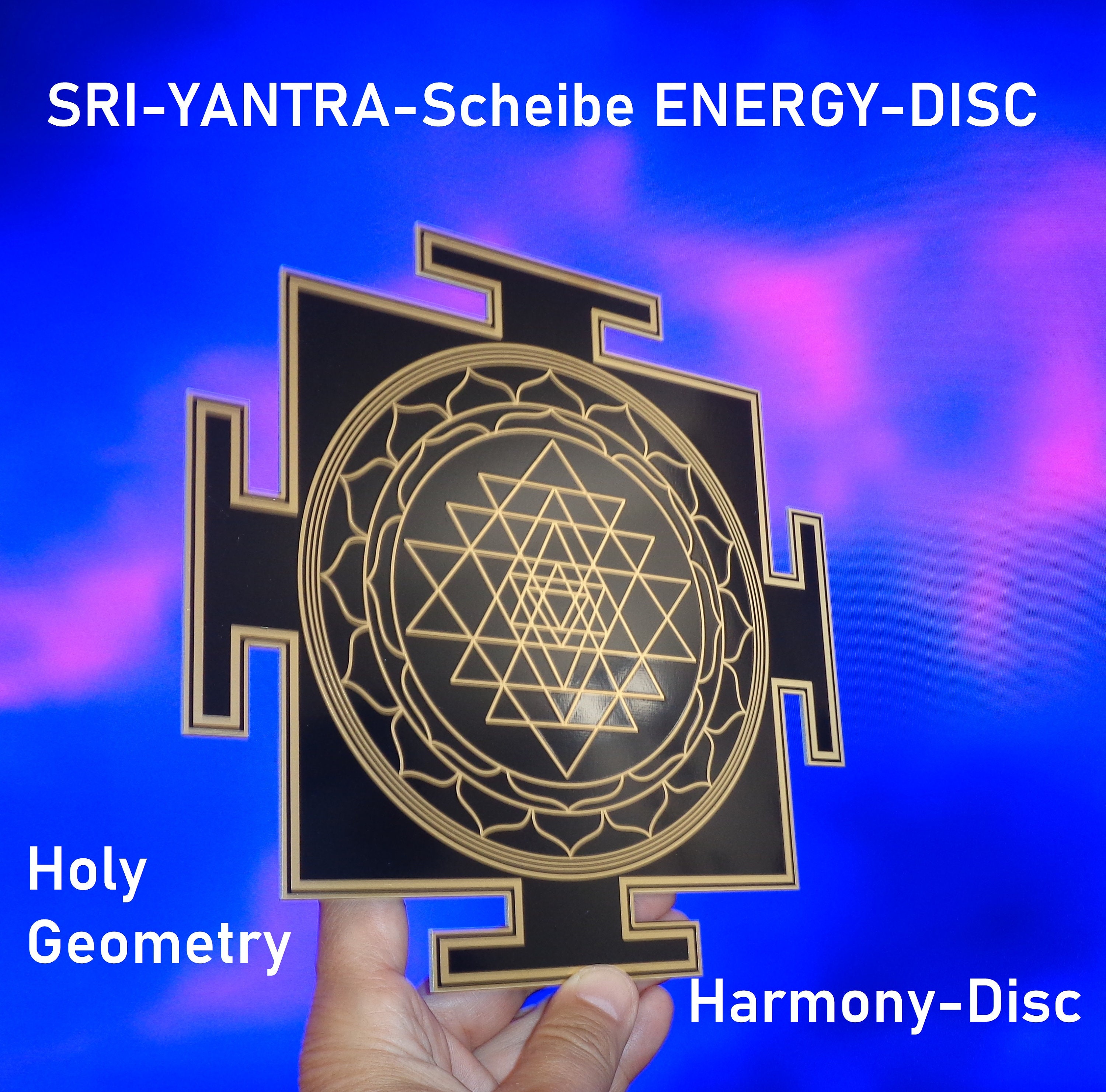 Sri Yantra Disc Aura Disc Energy Plate Bioresonance Plate - Etsy