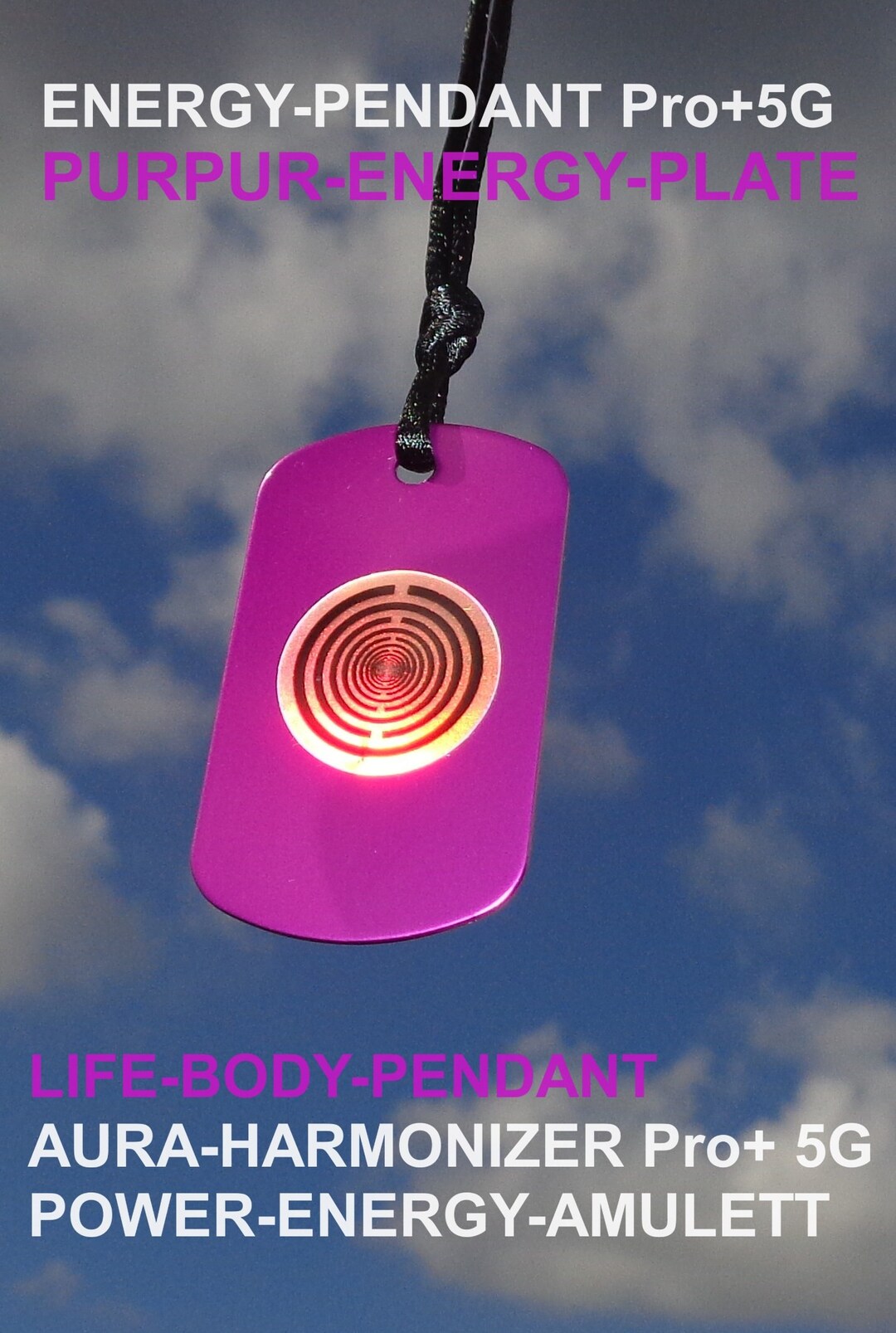 Purple Plate Tesla Amulet Aura Protection Radionics Scalawave Hologram ...