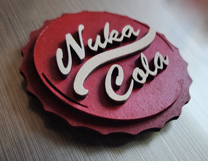 Fallout Inspired Nuka Cola Wood Magnet - Etsy