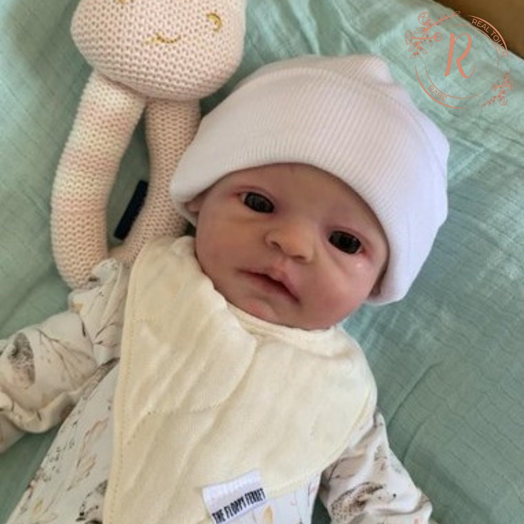 Full Body Silicone Preemie Doll Blue Eyes, Dirty Blonde Hair, With Girl ...