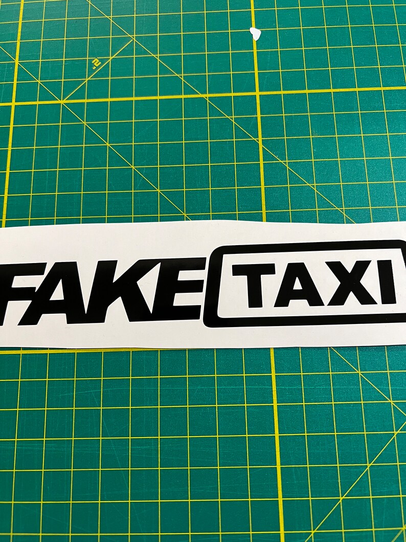 Fake Taxi Vinyl Logo - Etsy