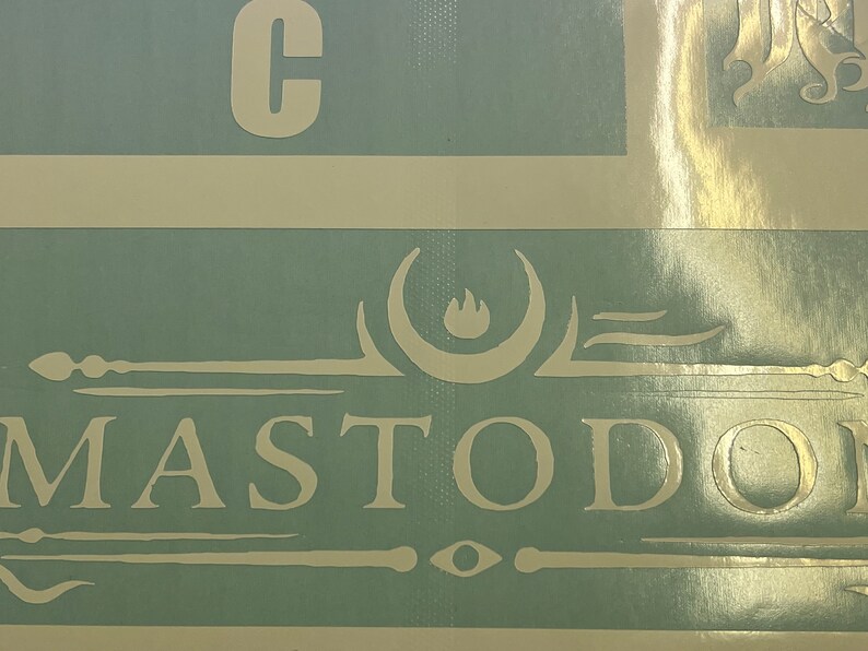 Mastodon Vinyl Sticker - Etsy