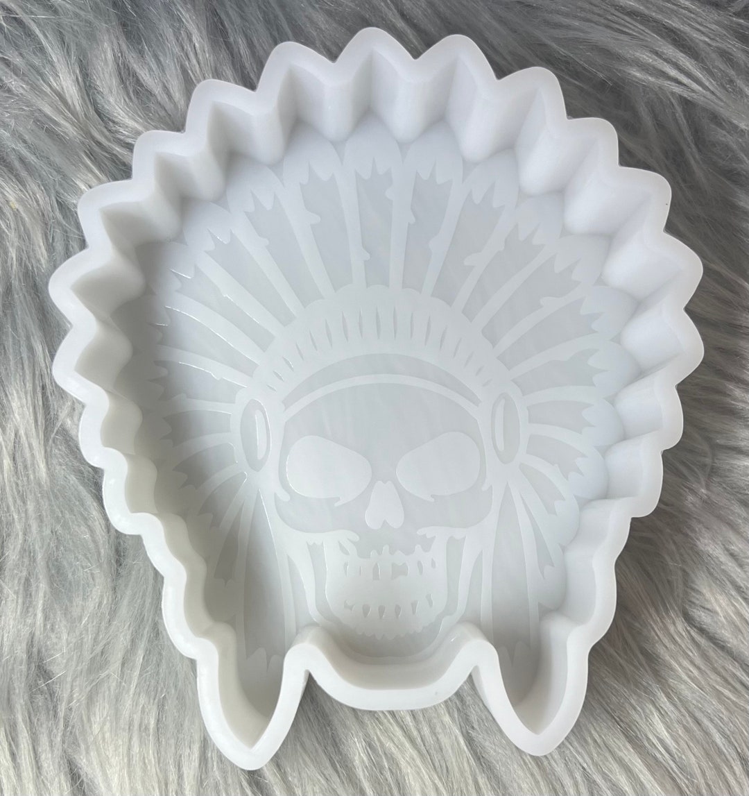 Native American Headdress Skull Mold|indian Man Car Freshie| Chief Man ...