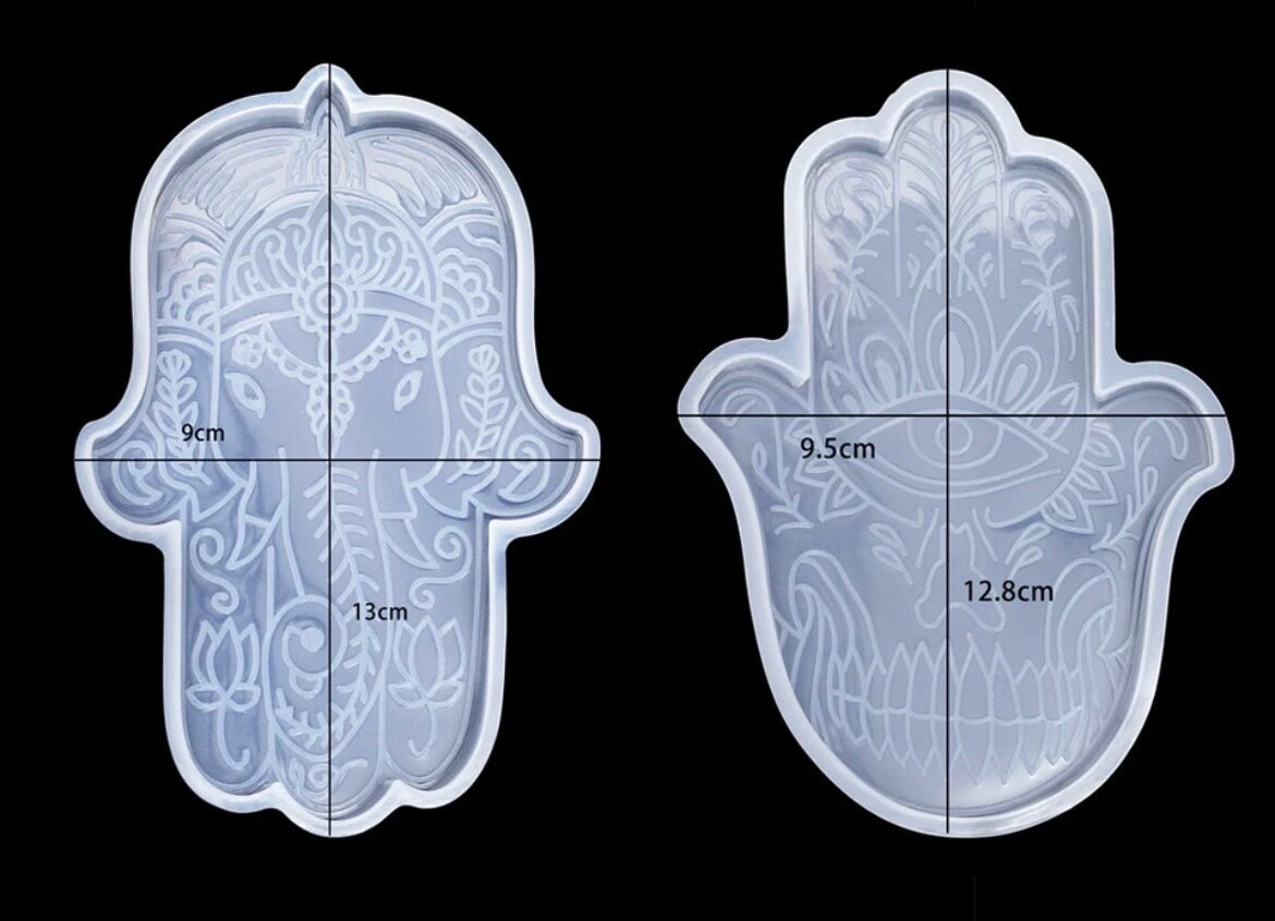 Hamsa Hand Mold Protection Mold Hindu Silicone Mold Good Energy ...