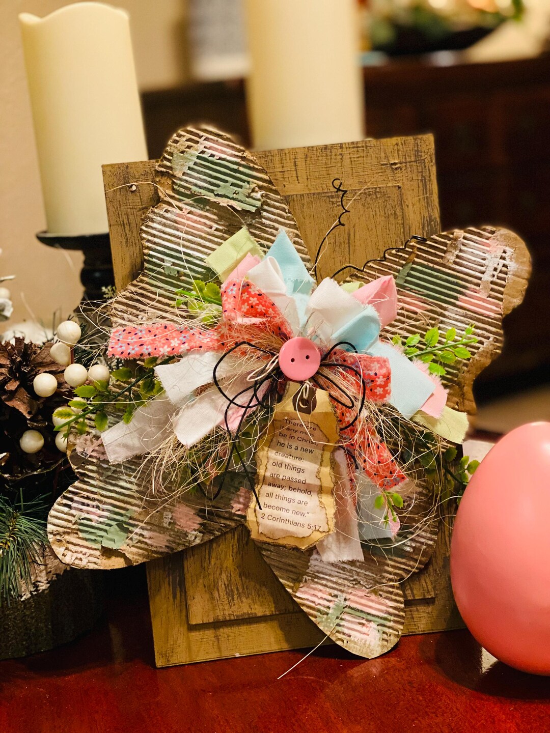 Rustic Spring Cardboard Butterfly Homemade Decoration - Etsy