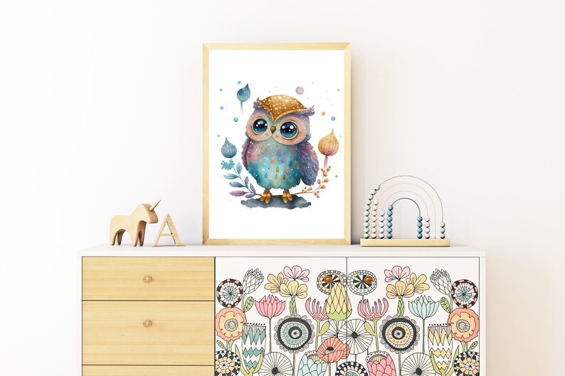 OWL VALENTINES Printable Owl Set of 2 Prints Bonus Gift-4 Valentine ...