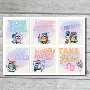 Printable Owl Valentine Love Affirmation Card Kid Owl Valentine Print ...