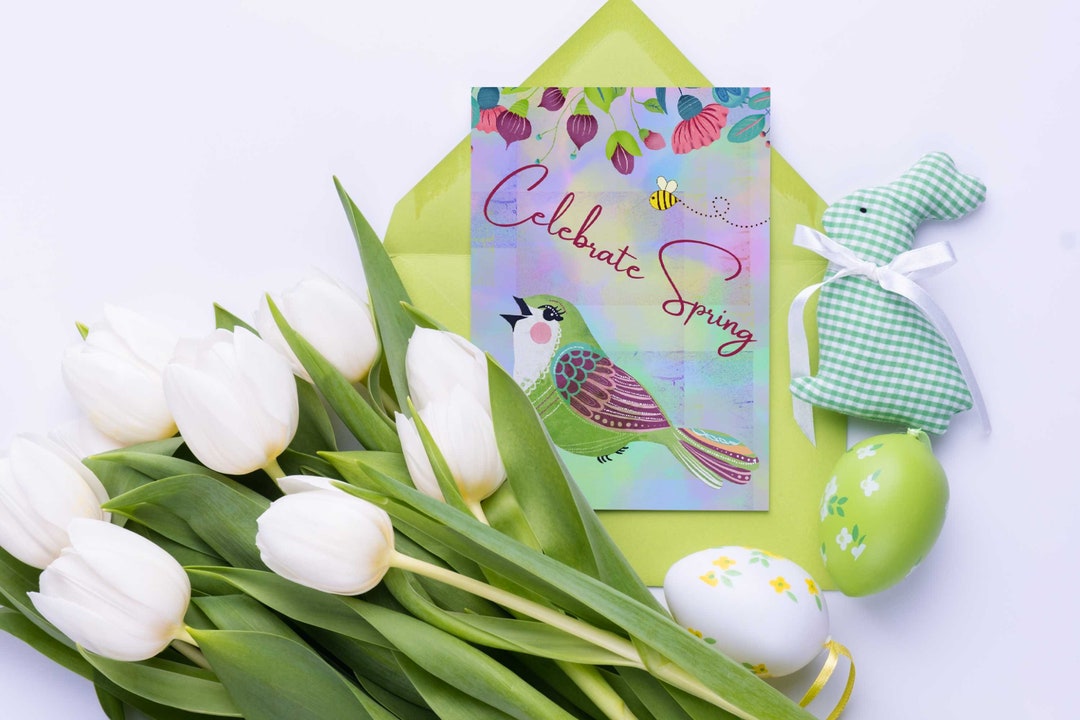 SPRING EASTER Printable Digital Card printable Download Spring Kit ...