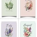 Birth Month Flowers Digital Set of 12 Instant Download Prints, Decor ...