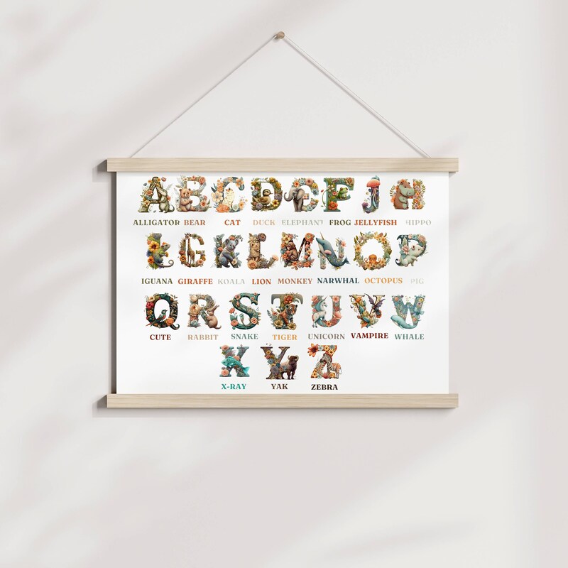 Animal Alphabet - Etsy