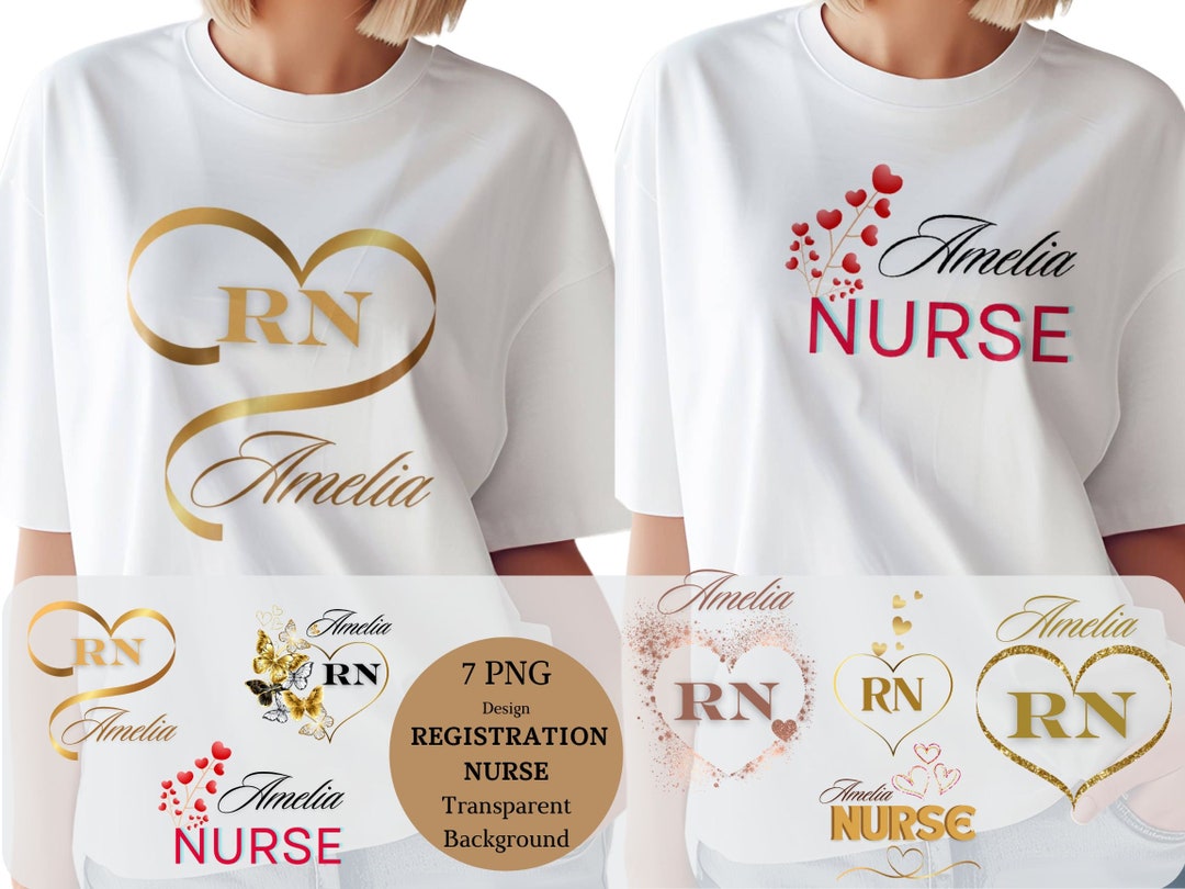 Personalized RN Nurse Shirt Custom Nurse Shirts, Nurse Life T-shirt ...