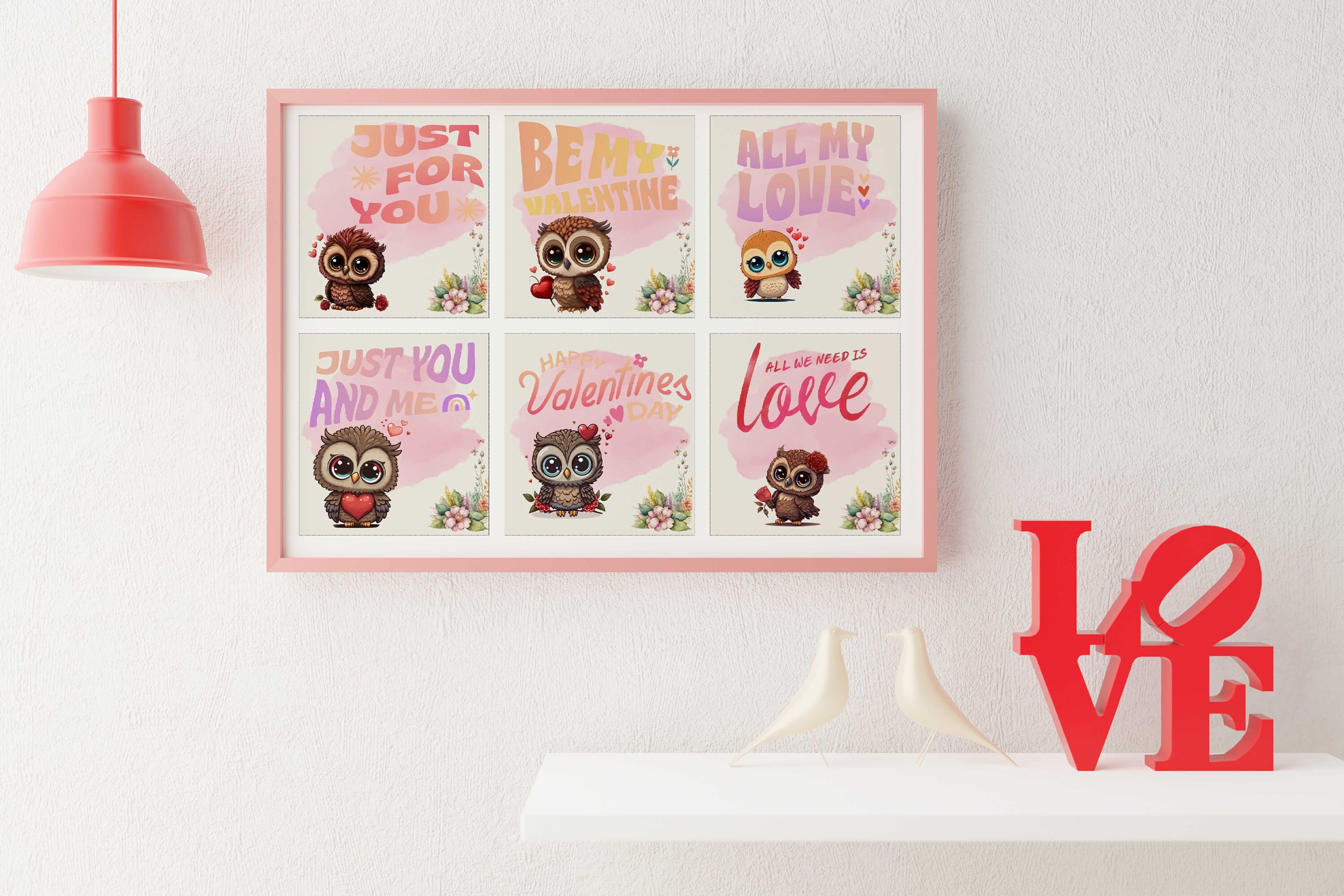 Printable Owl Valentine Love Affirmation Card Kid Owl Valentine Print ...