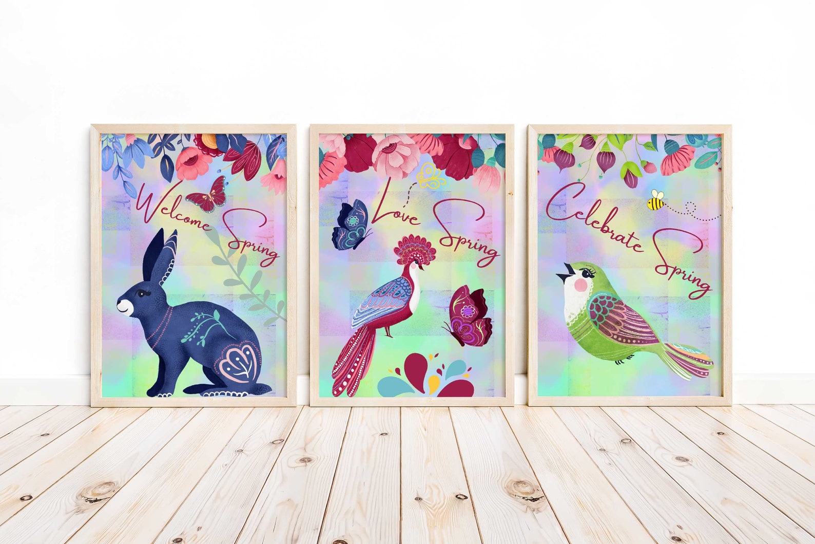 SPRING EASTER Printable Digital Card printable Download Spring Kit ...