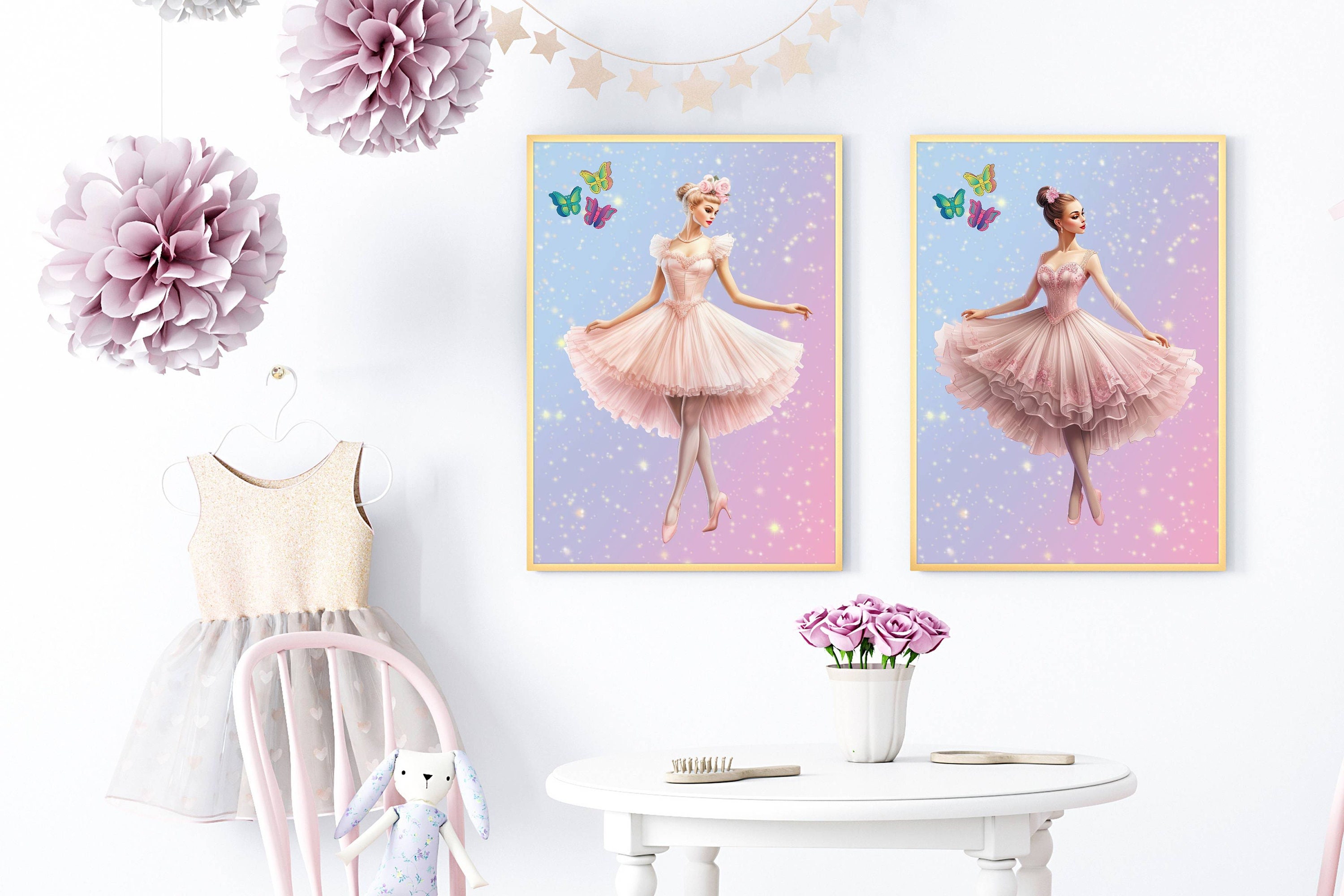 Adorable Barbie Ballerina Clipart Set 2 Printable Art Prints - Etsy