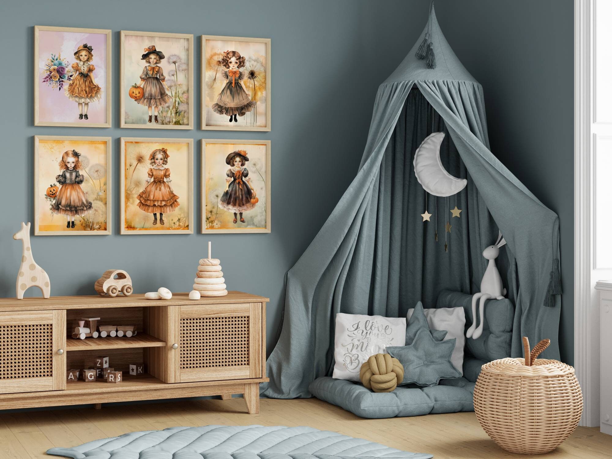 Magical Halloween Digital Decor Bundle for Girls Party Decoration ...