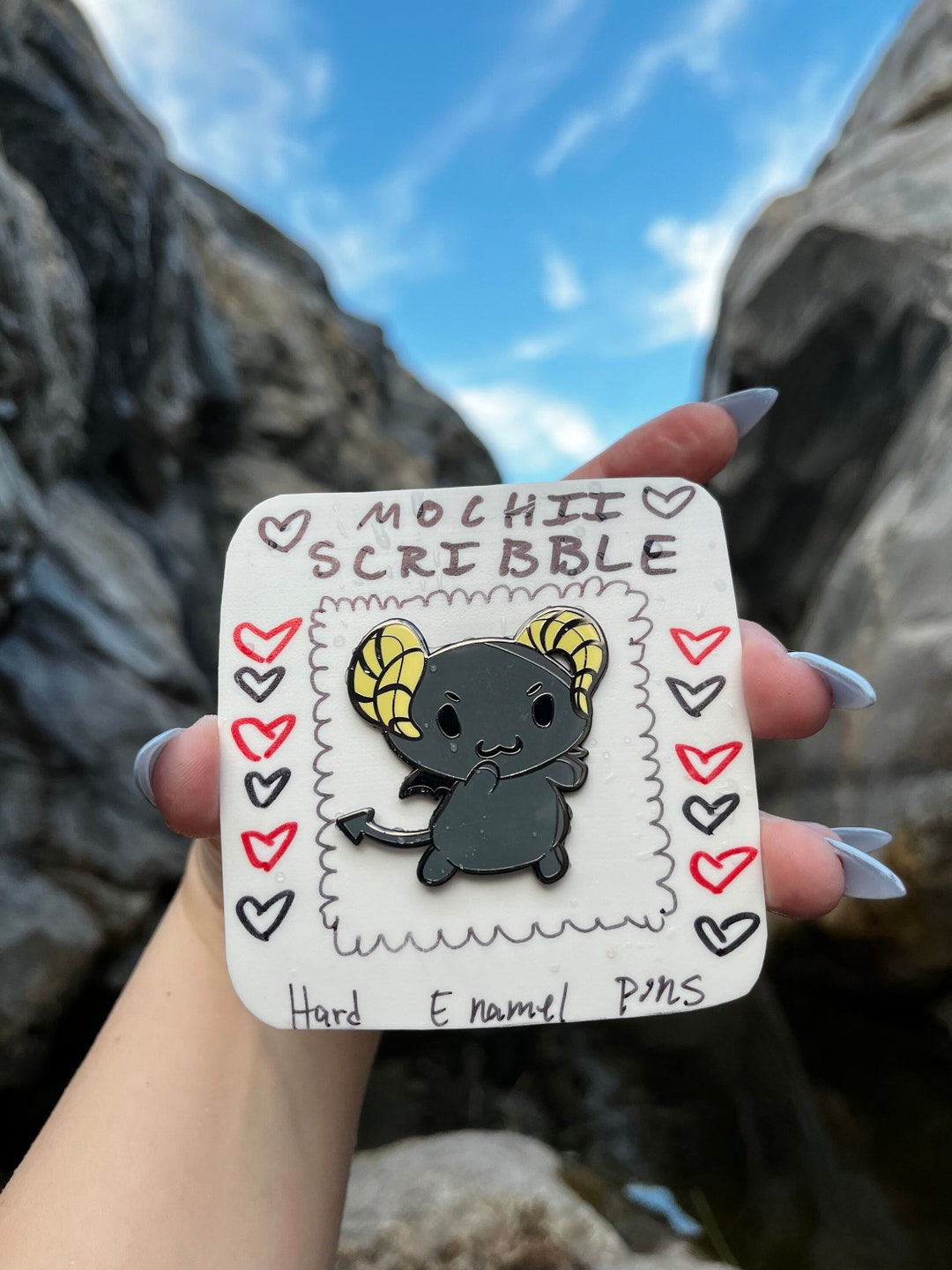 Lloromannic SANRIO Inspired Fanart BATTY BOI Pin Sanrio Bat Devil Pin ...