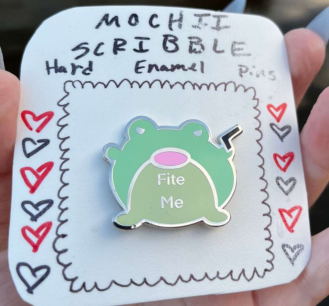 Froggy Enamel Pin / Fite Me Frog / Kawaii Enamel Pin / Cute Frog Pin ...