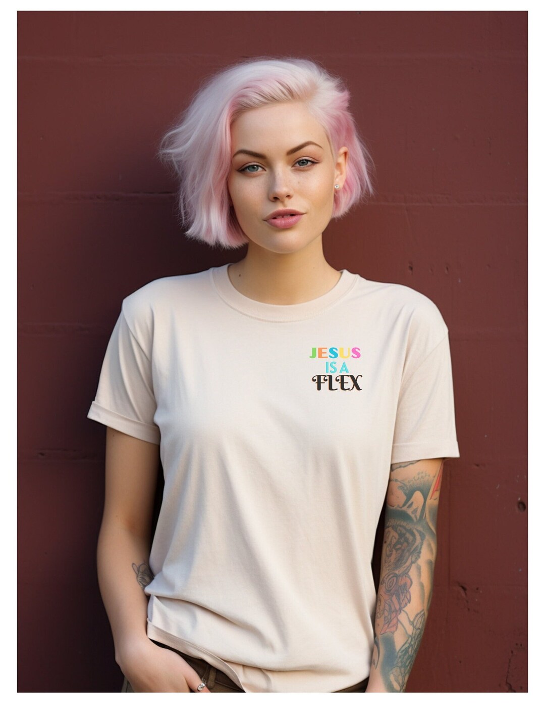 Jesus is a Flex, Christian Gift,faith Sweatshirt,religious Sweatshirt ...