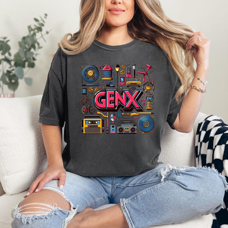 Gen X Shirts Nostalgic Gift Generation X Shirt Gen X Shirt Vintage ...