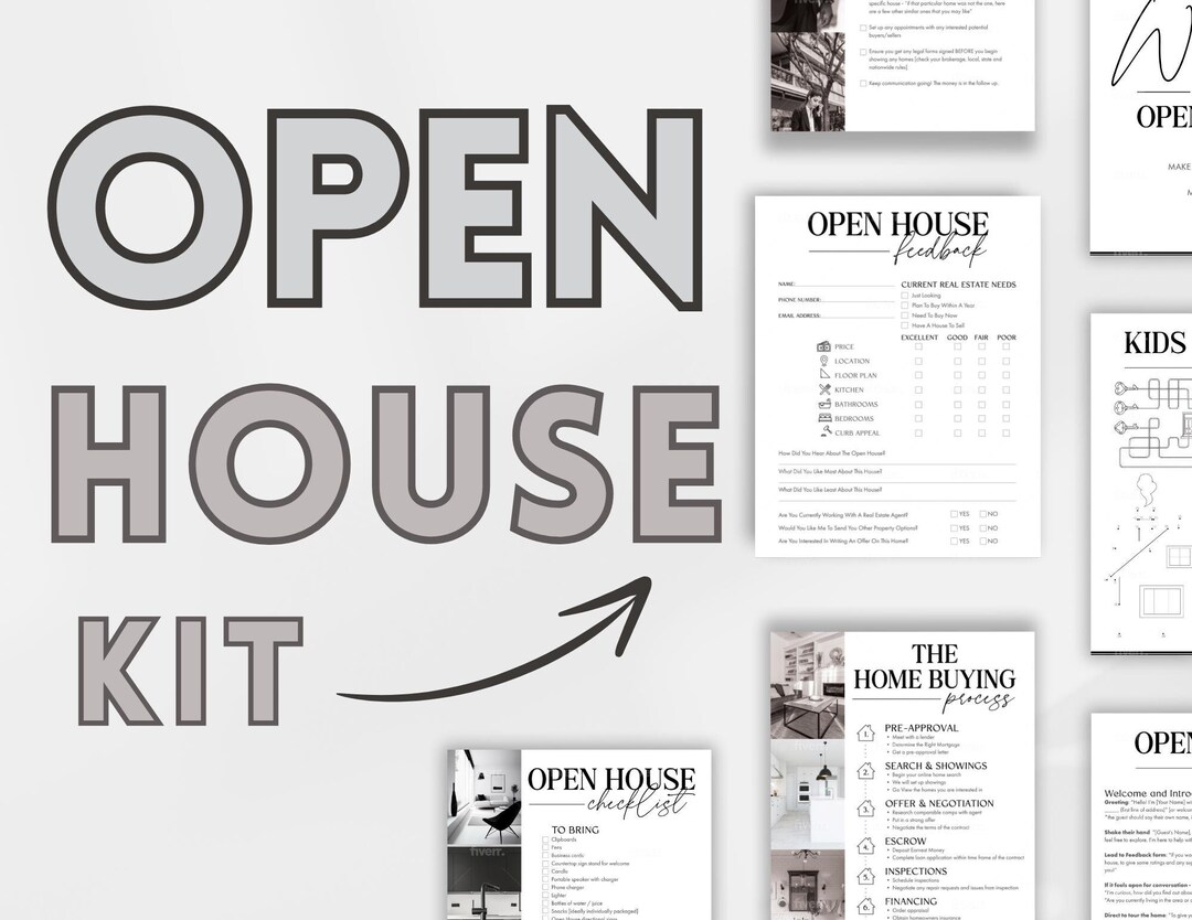 Ultimate Open House Kit for Realtors [preparation Checklist, Scripts ...