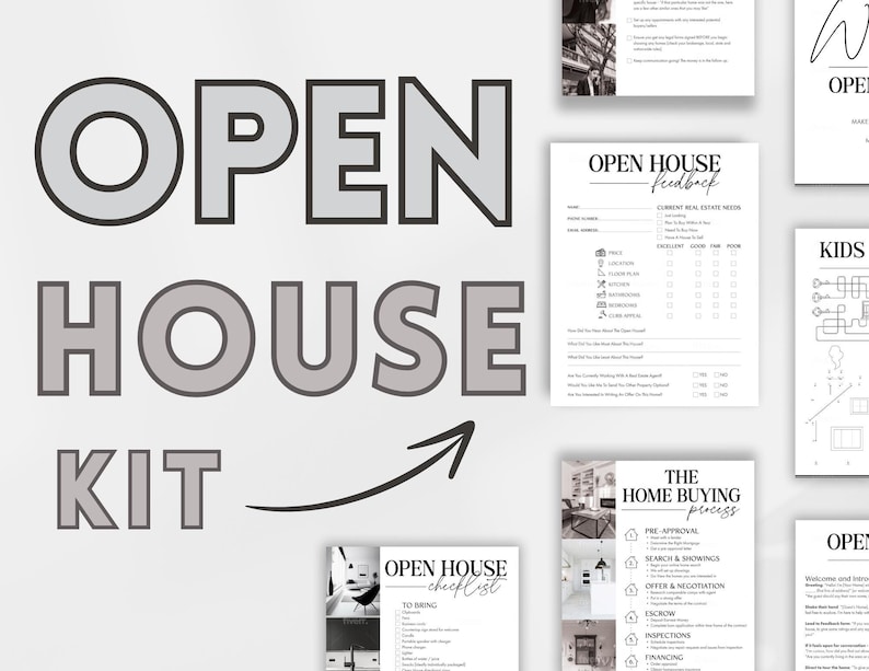 Ultimate Open House Kit for Realtors [preparation Checklist, Scripts ...