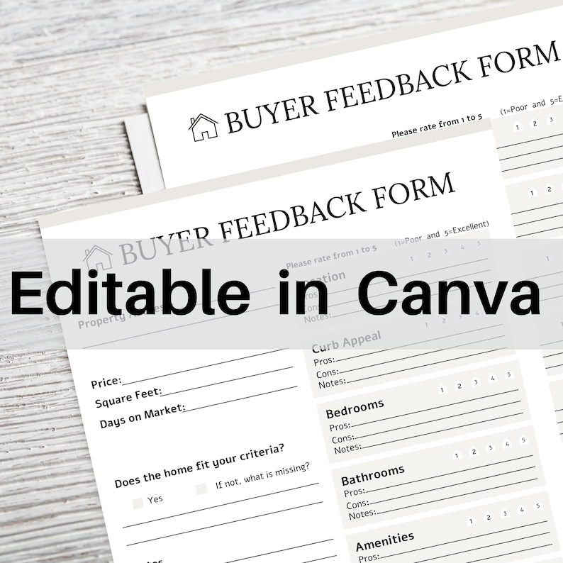 Buyer Showing Feedback Form Showing Schedule Real Estate Marketing ... Buyer Showing Feedback Form Showing Schedule Real Estate Marketing ...