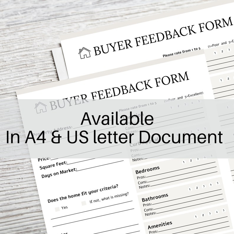 Buyer Showing Feedback Form Showing Schedule Real Estate Marketing ... Buyer Showing Feedback Form Showing Schedule Real Estate Marketing ...
