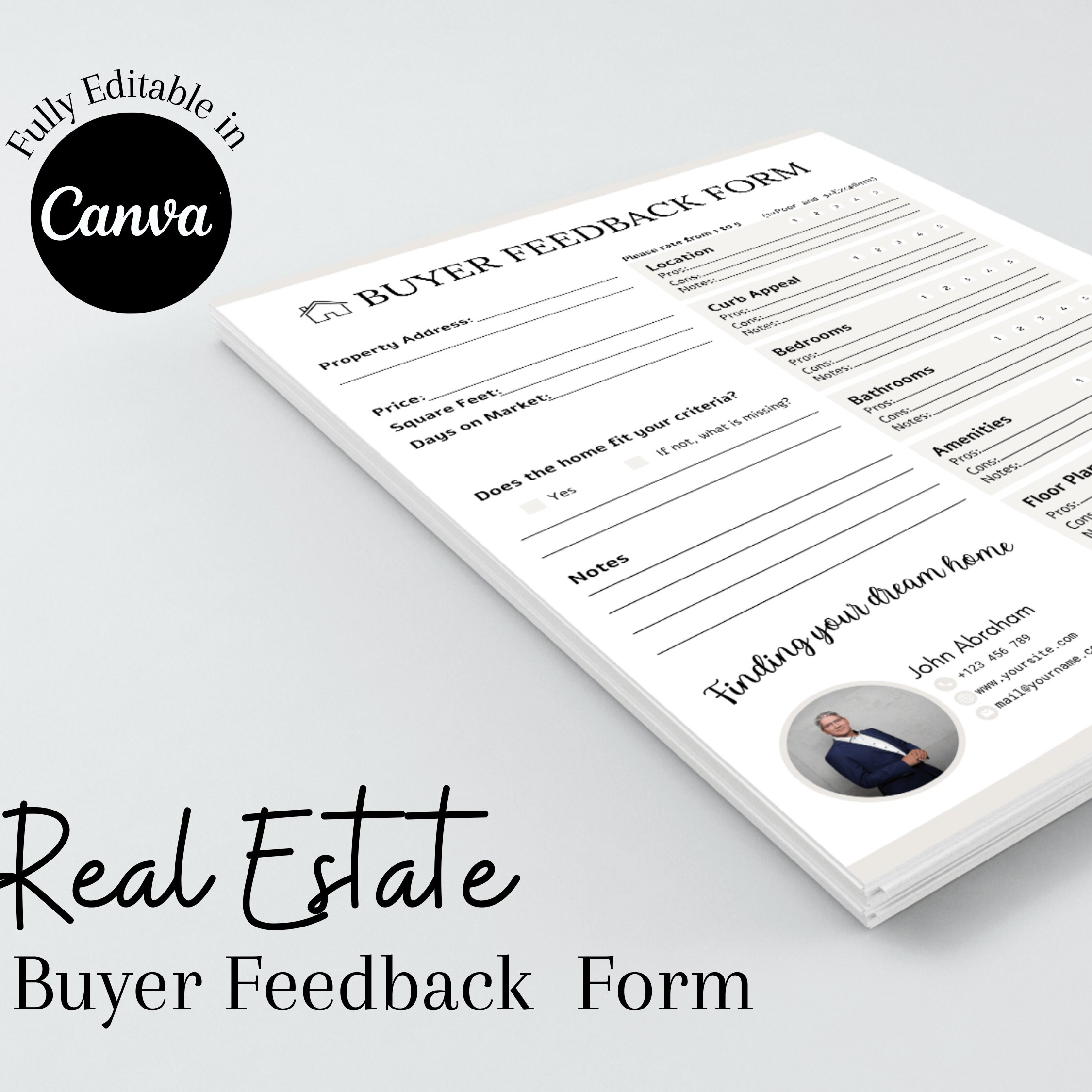 Buyer Showing Feedback Form Showing Schedule Real Estate Marketing ... Buyer Showing Feedback Form Showing Schedule Real Estate Marketing ...
