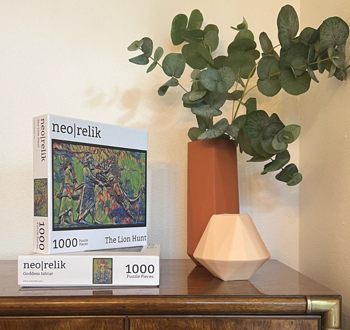 Lion Hunt Puzzle, Assyrian, Assyrian Puzzle, Puzzle, Lion Hunt ...
