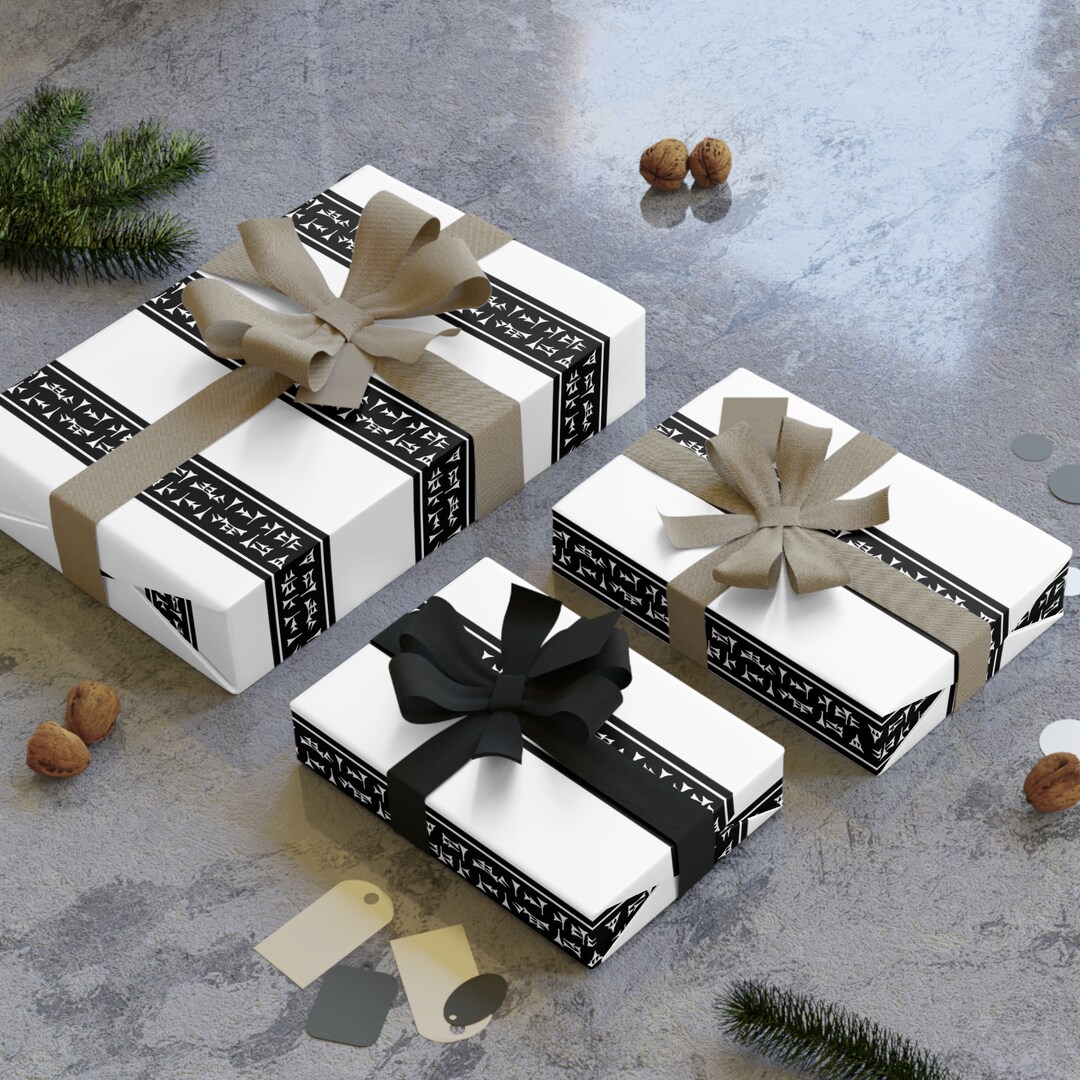 Cuneiform Gift Wrap Roll, Assyrian Gift Wrap, Cuneiform, Assyrian, Gift ...