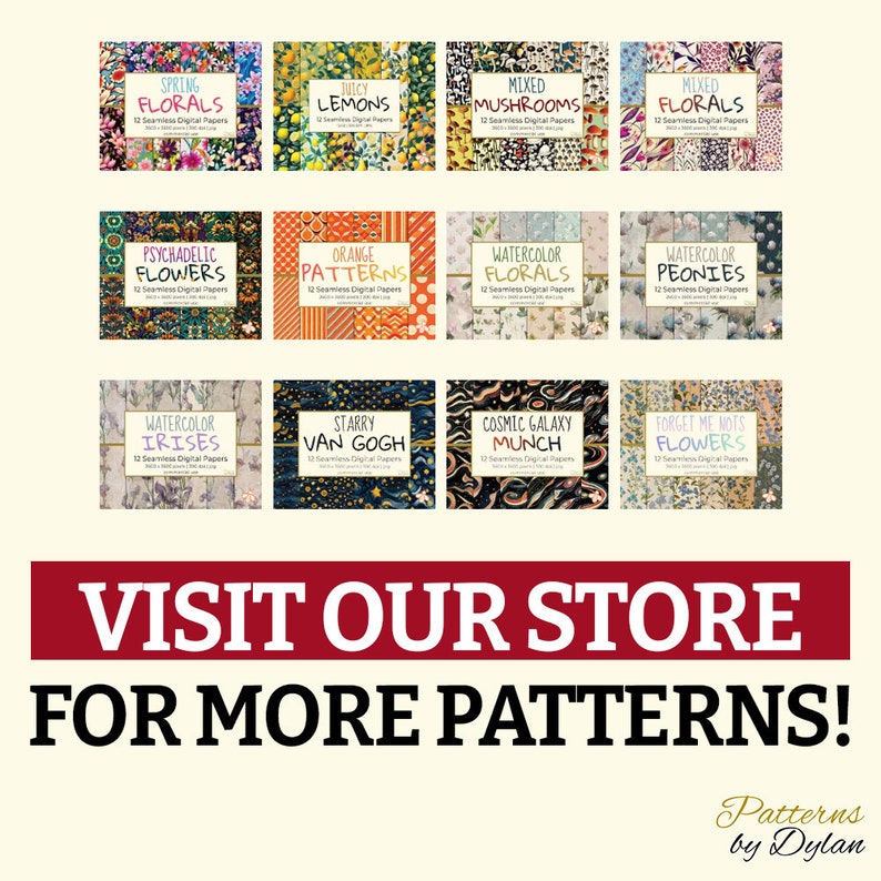 HIGHLAND COW FLORALS, Longhorn Cattle Seamless Repeat Pattern for ...