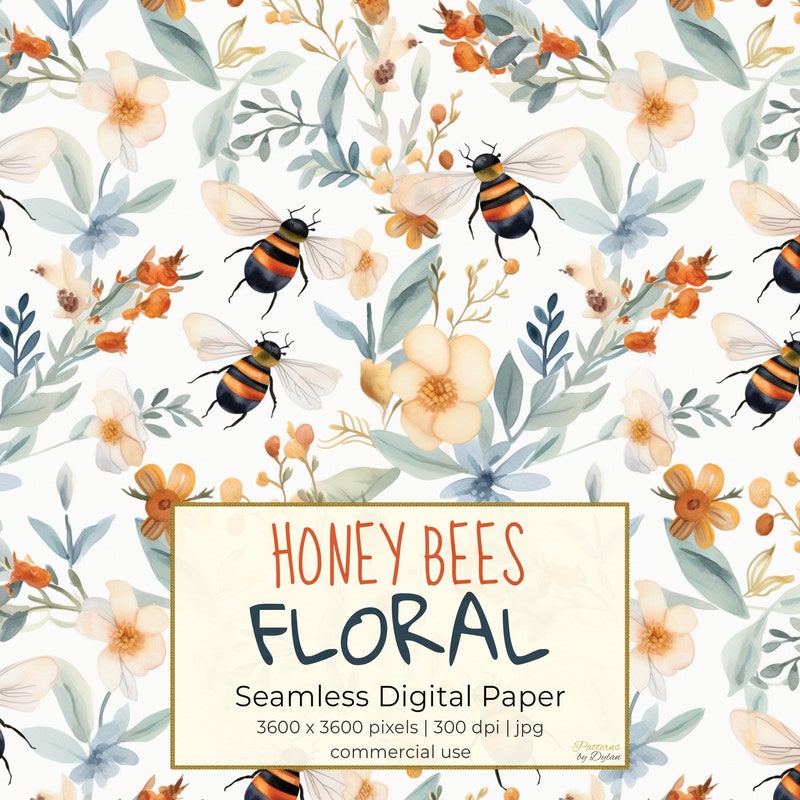Honey Bees Wallpaper - Etsy