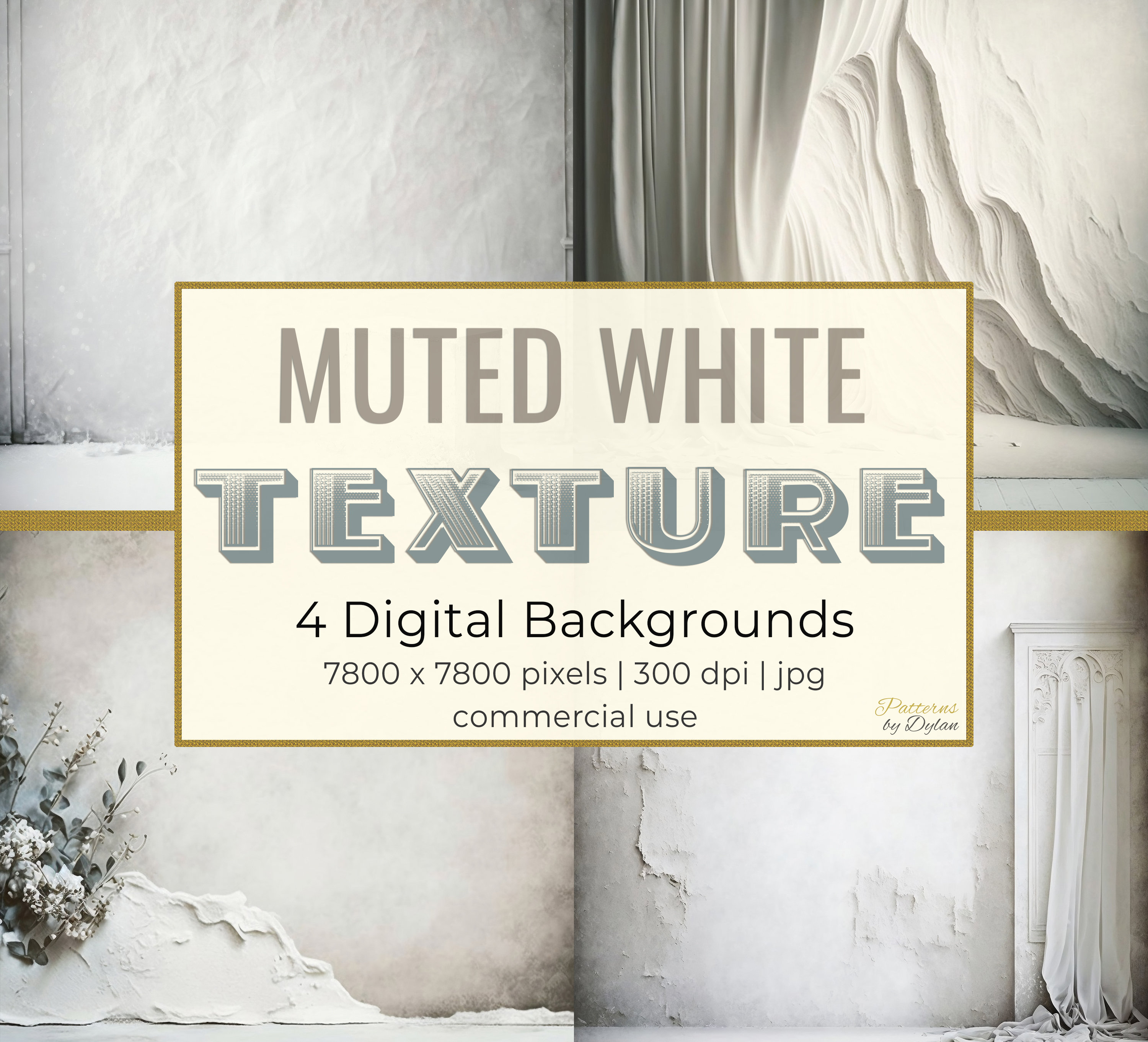 MUTED WHITE TEXTURE Digital Photo Backgrounds Pack Studio - Etsy