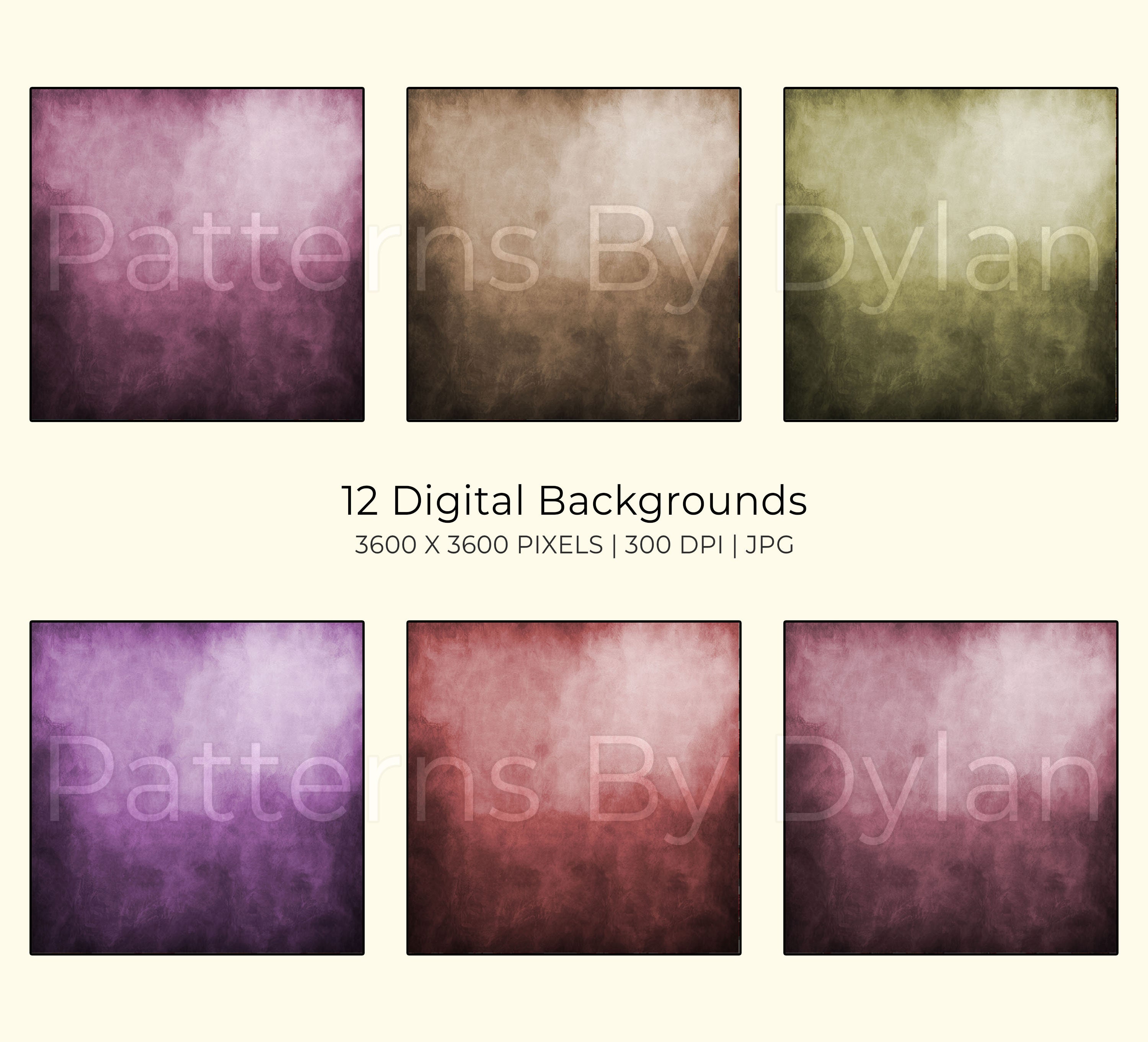 PORTRAIT STUDIO TEXTURES Digital Photo Backgrounds Pack, Downloadable ...