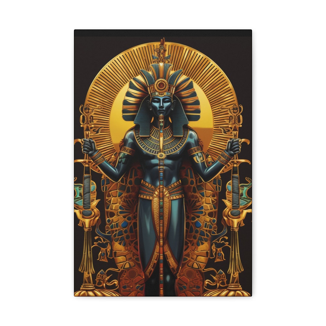 Osiris God Wall Art Osiris Wall Art Egyptian God Osiris Wall - Etsy