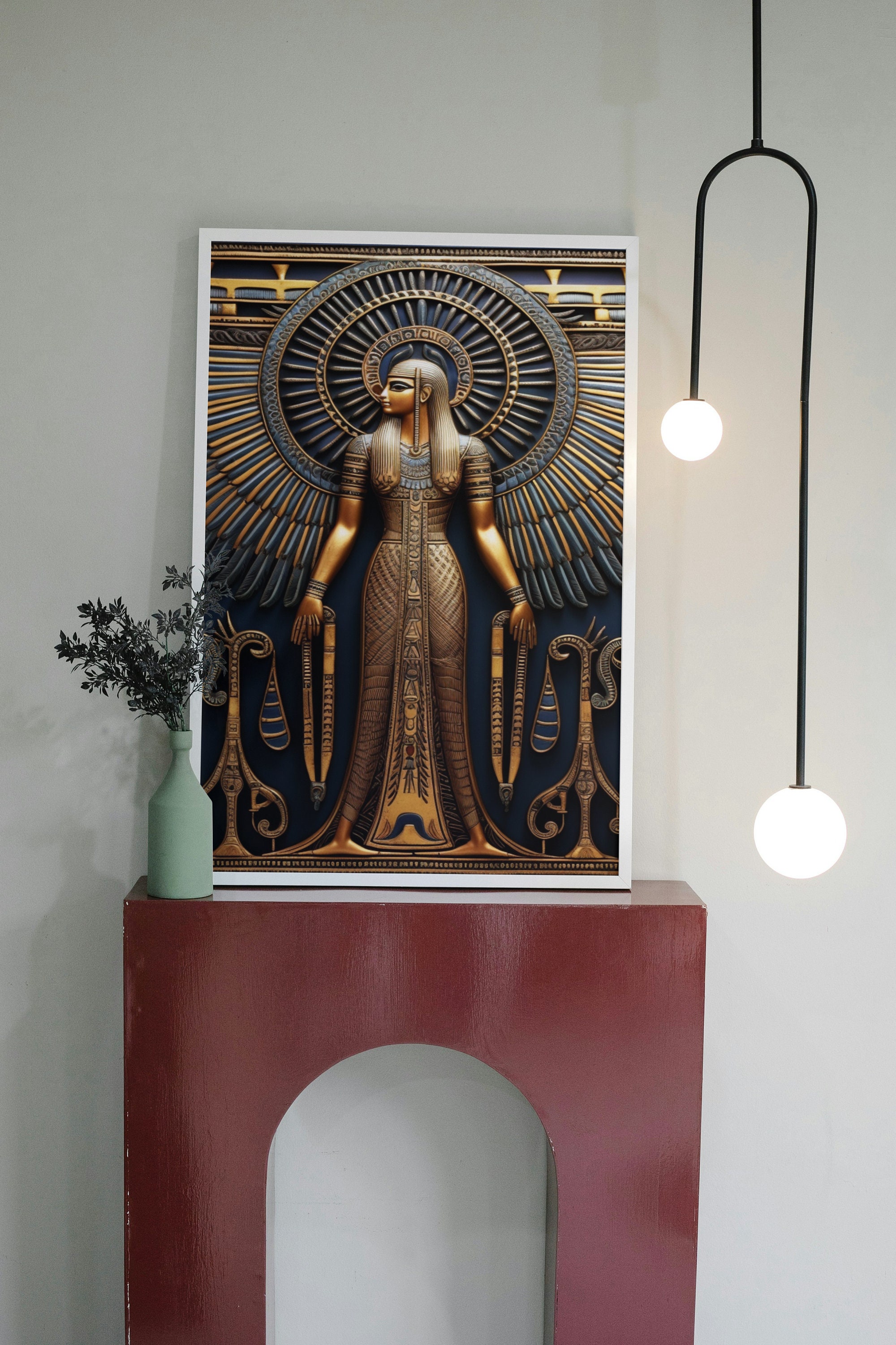 Goddess Isis Art, Egyptian Goddess Wall Art, Digital Download, Digital ...