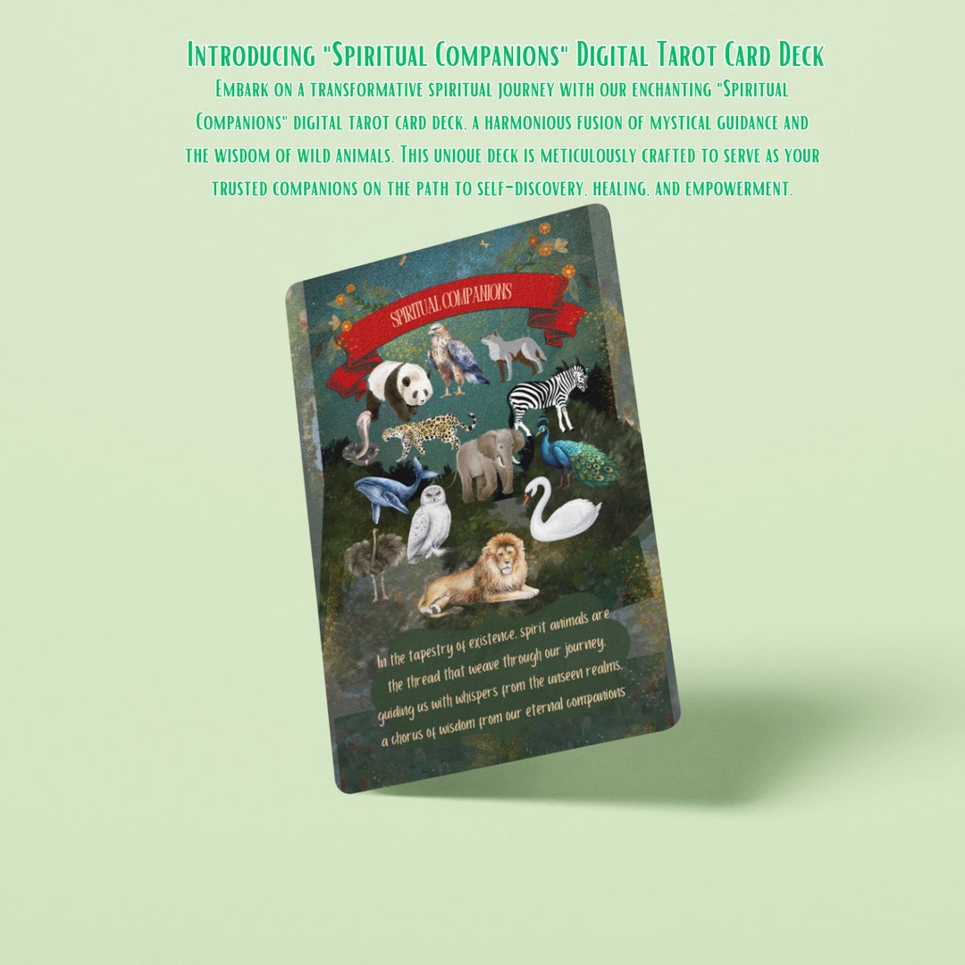 Spiritual Companions Deck, Spiritual Tarot Deck, Manifestation Cards ...