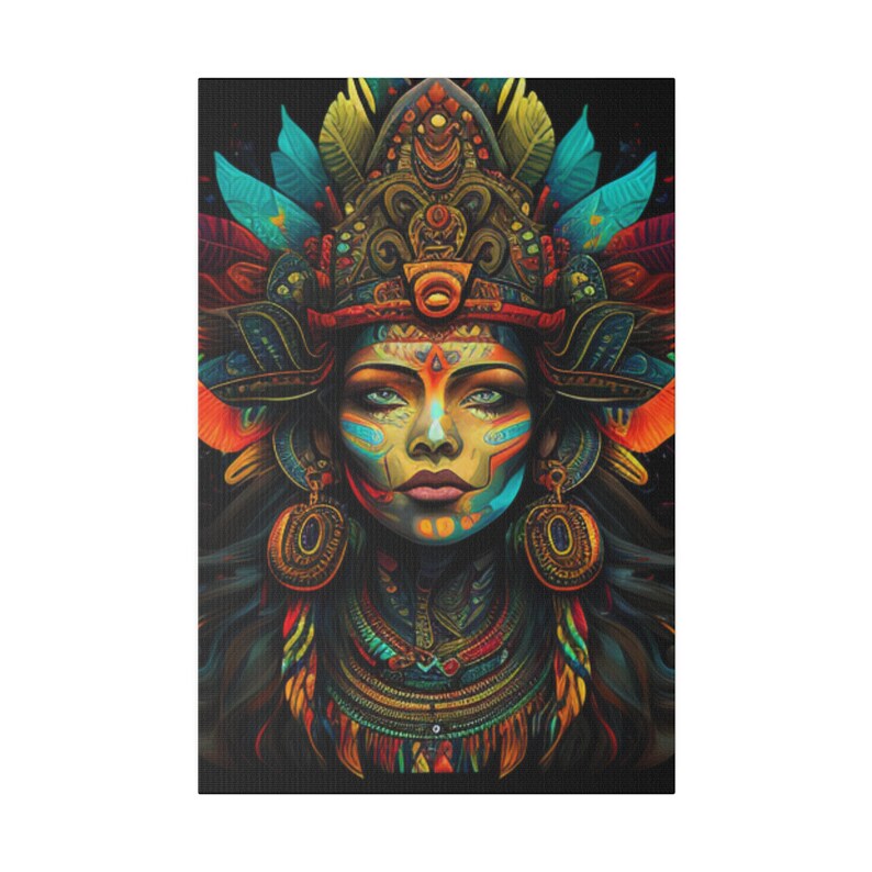 Mayan Goddess Wall Art, Mayan Goddess, Motivational Wall Art ...
